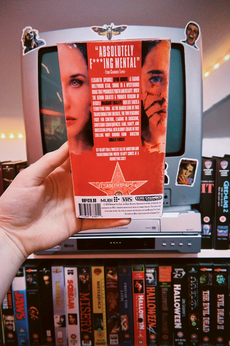 The Substance (2024) Custom-made VHS Tape Prop Replica Display Horror ...