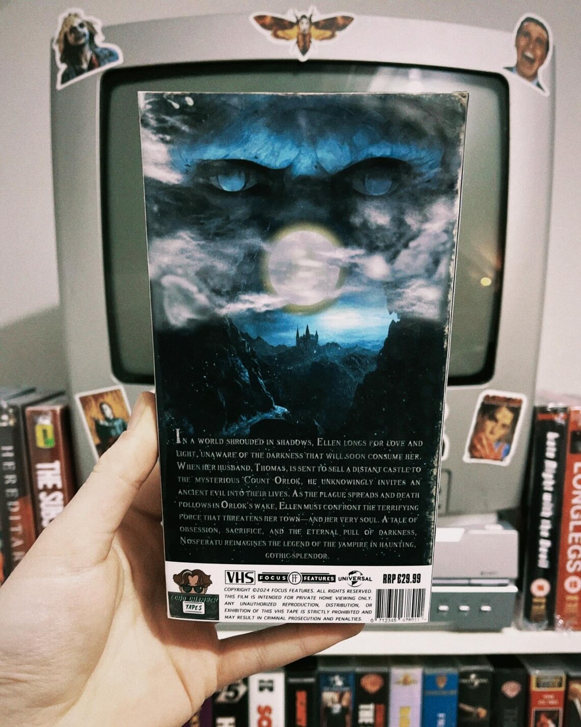 Nosferatu (2024) Custom-made VHS Tape PROP Gift Retro Horror Replica ...