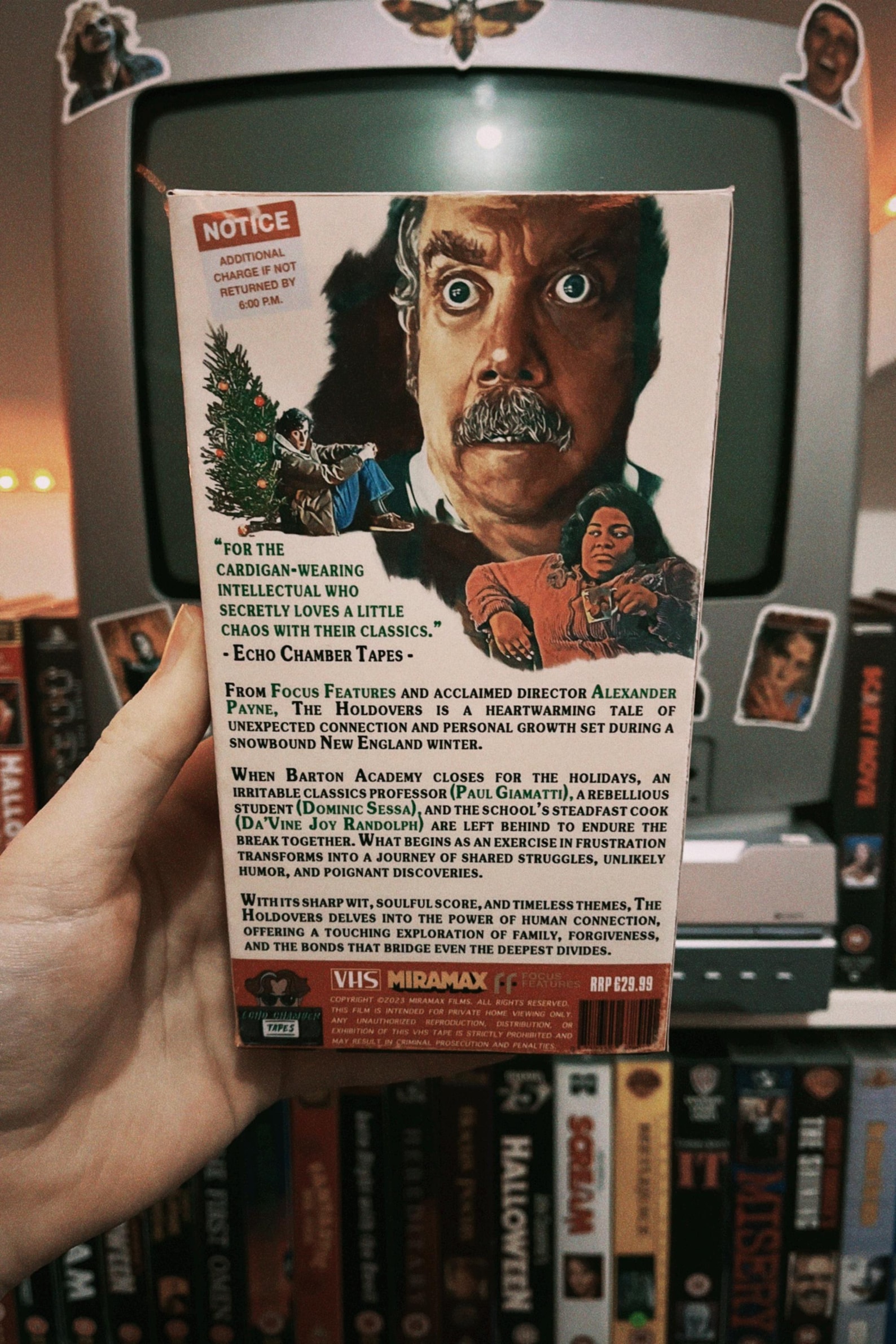 The Holdovers 2023 Custom-made VHS Tape Prop Gift Ideas Retro Christmas ...