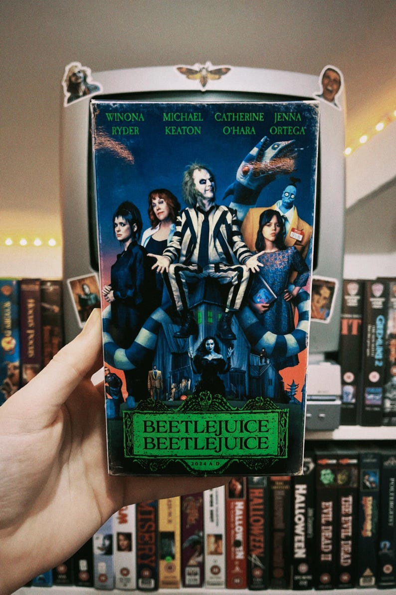 Beetlejuice Beetlejuice (2024) Custom-made VHS Tape Prop Replica Gift ...