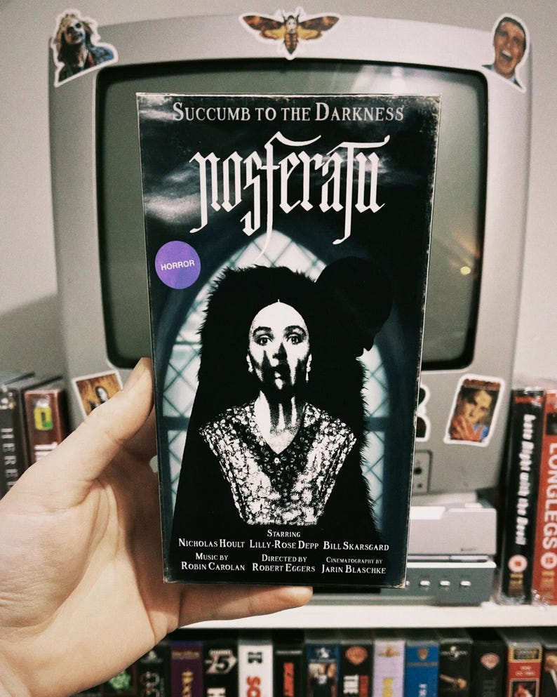 Nosferatu (2024) Custom-made VHS Tape PROP Gift Retro Horror Replica ...