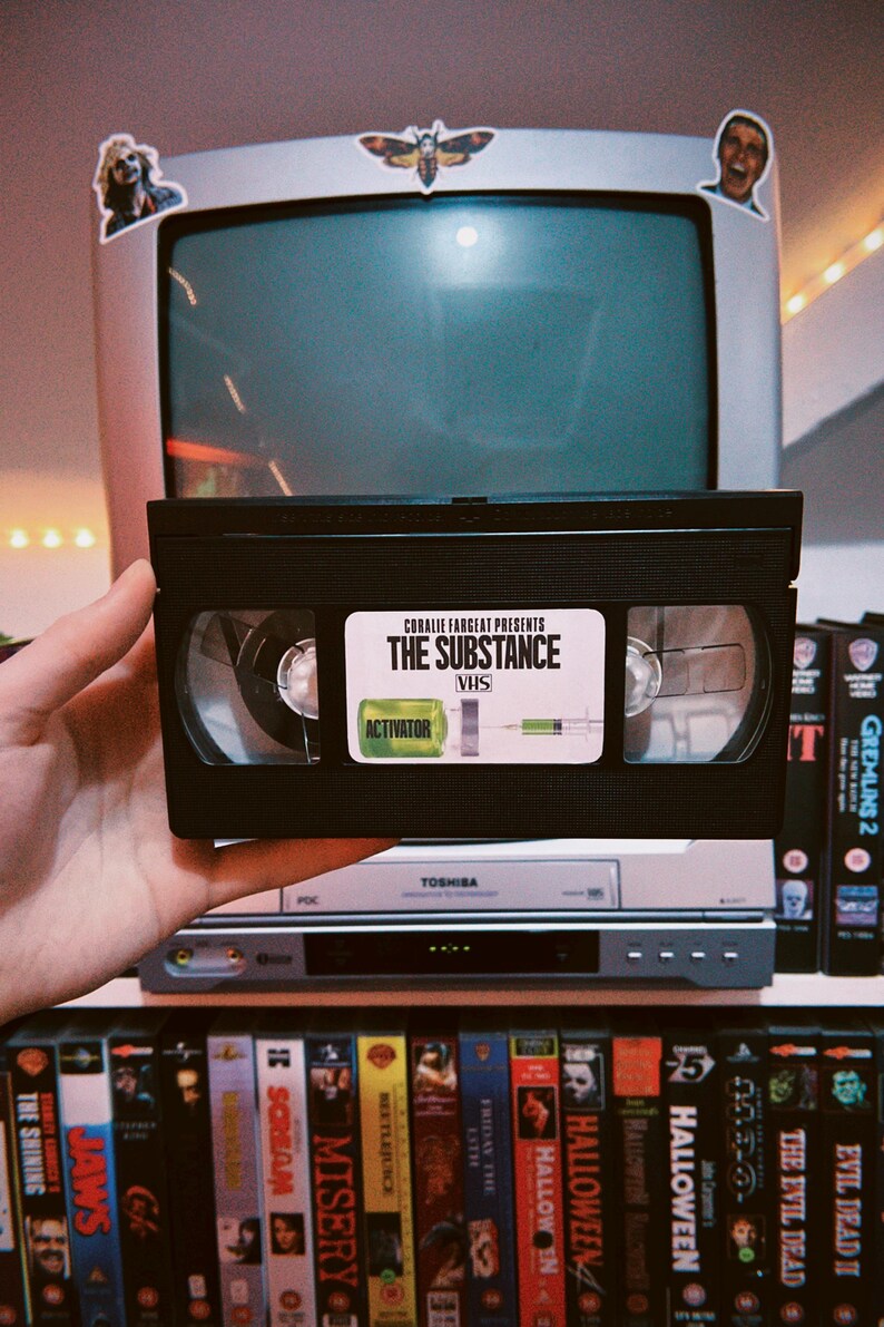 The Substance (2024) Custom-made VHS Tape Prop Replica Display Horror ...