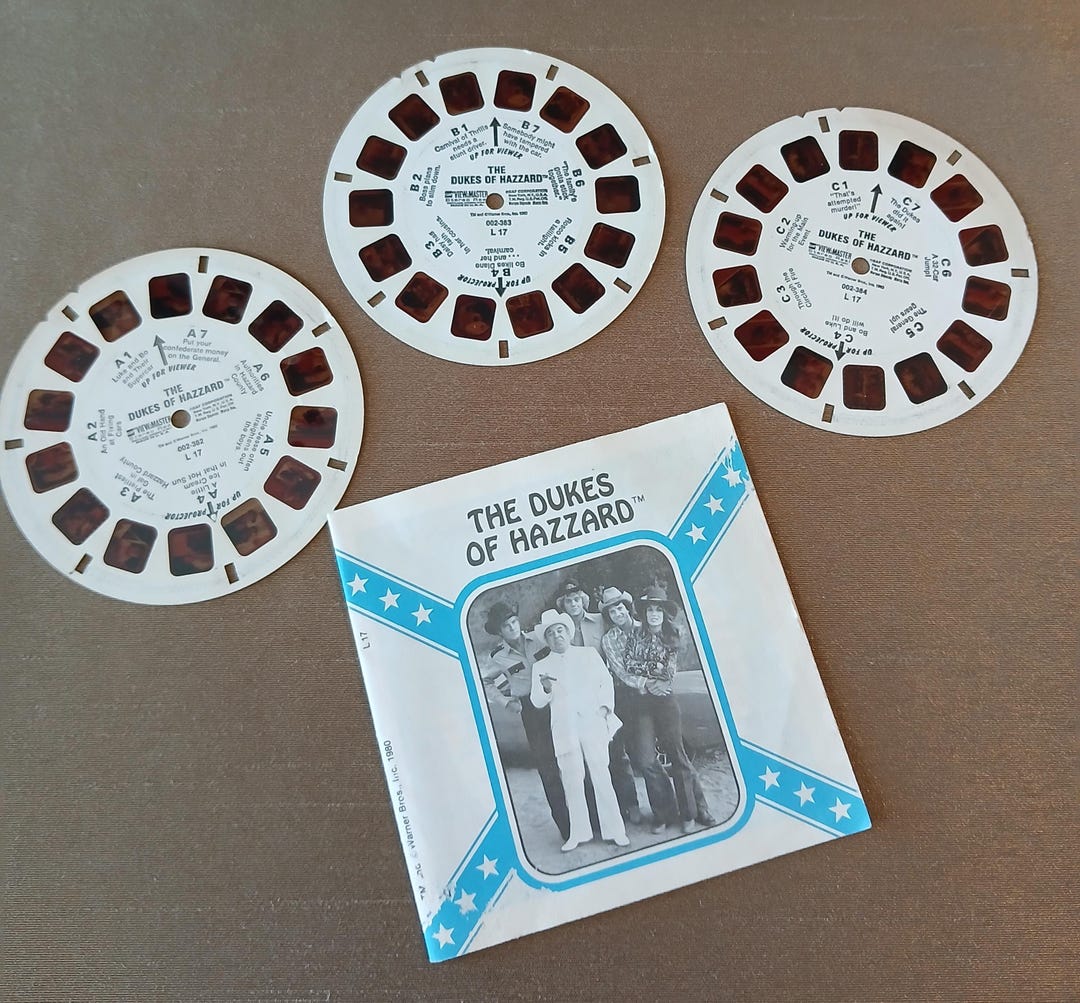 1980 GAF View-master dukes of Hazzard TV Show 3 Reels With Booklet ...