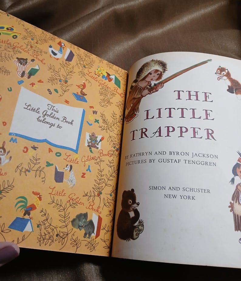 The 1947 Walt Disney's First Edition of Tenggren's Little Trapper, A ...