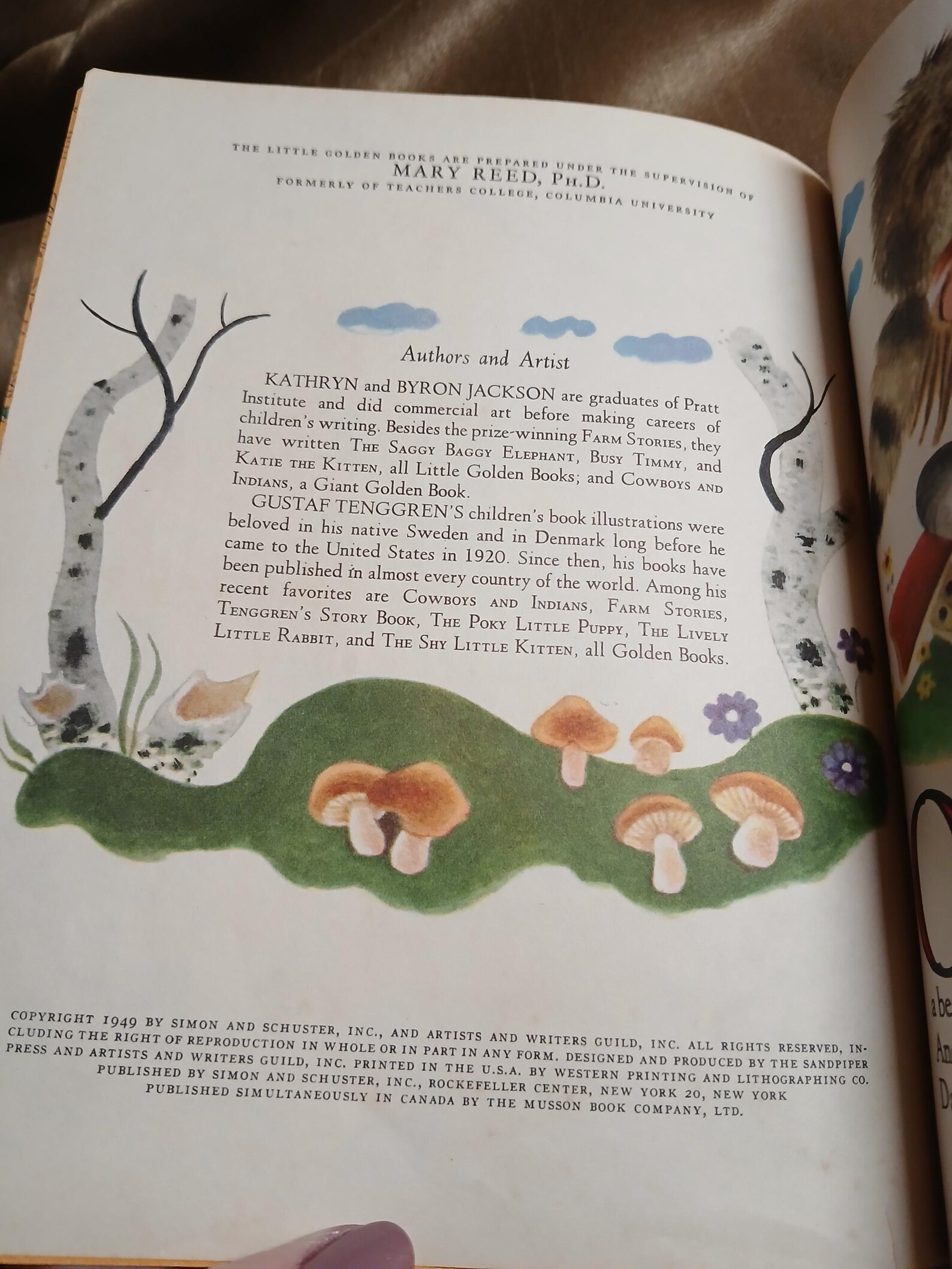 The 1947 Walt Disney's First Edition of Tenggren's Little Trapper, A ...