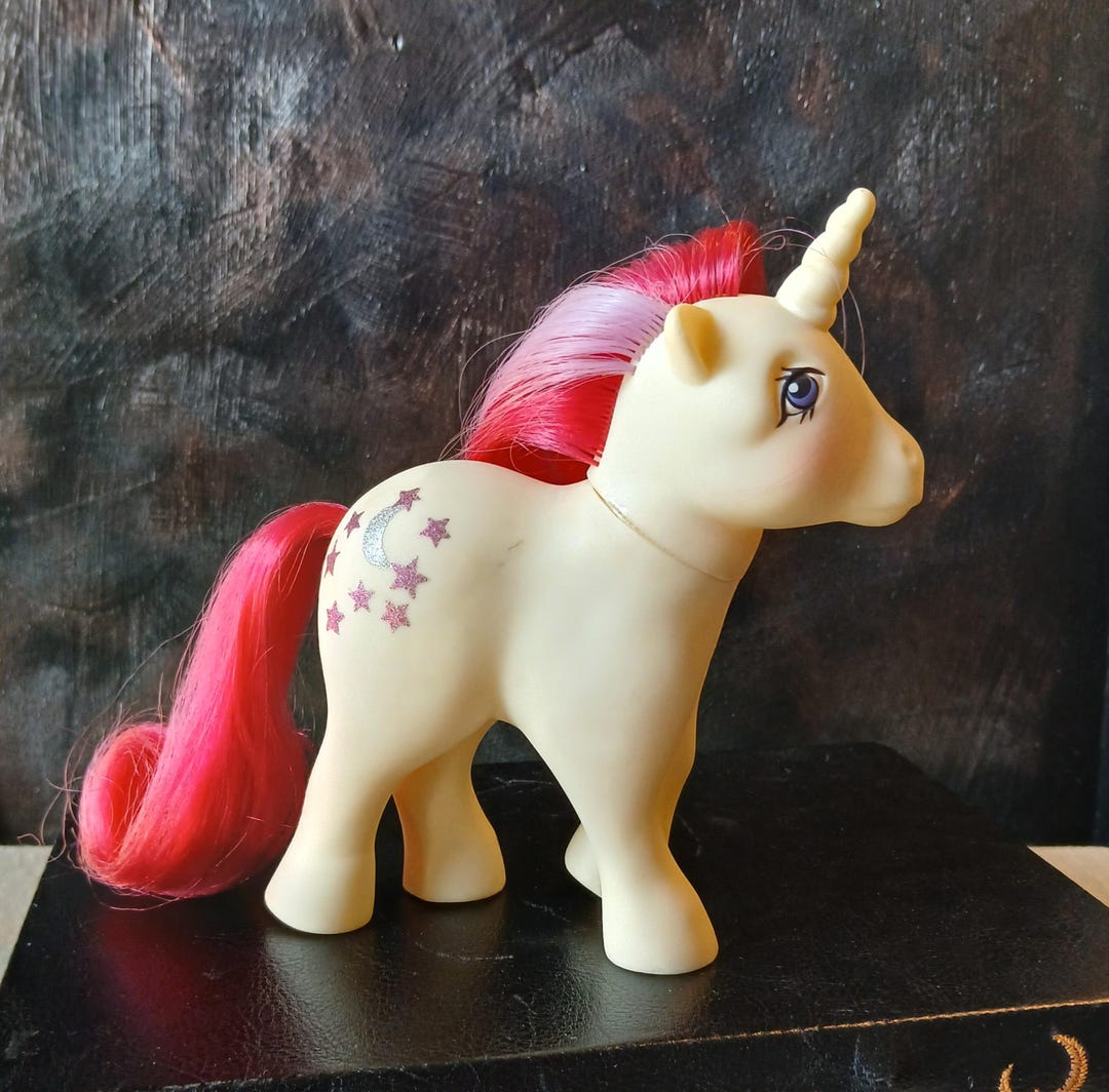 Vintage My Little Pony G1, 1983 Unicorn Moondancer, White Body With ...