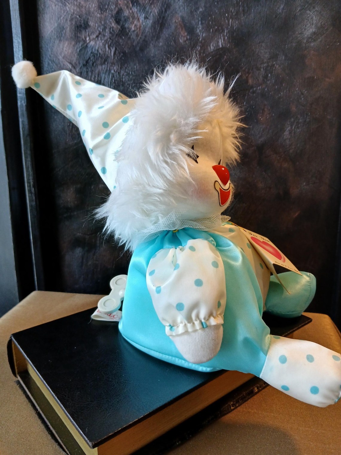 Vintage 1989 Poter, Sitting Clown Windup Musical Movable Doll, Music in ...