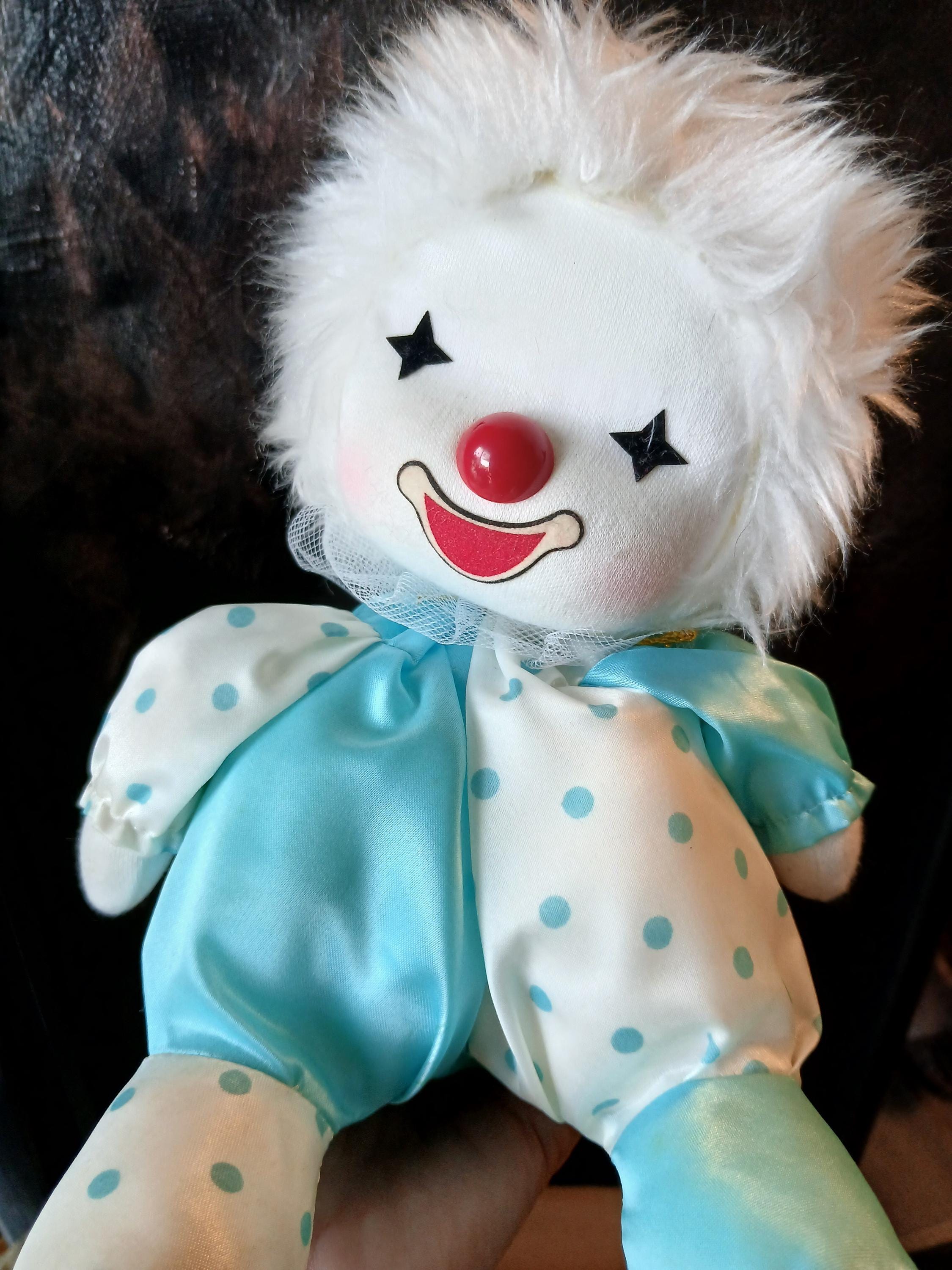Vintage 1989 Poter, Sitting Clown Windup Musical Movable Doll, Music in ...