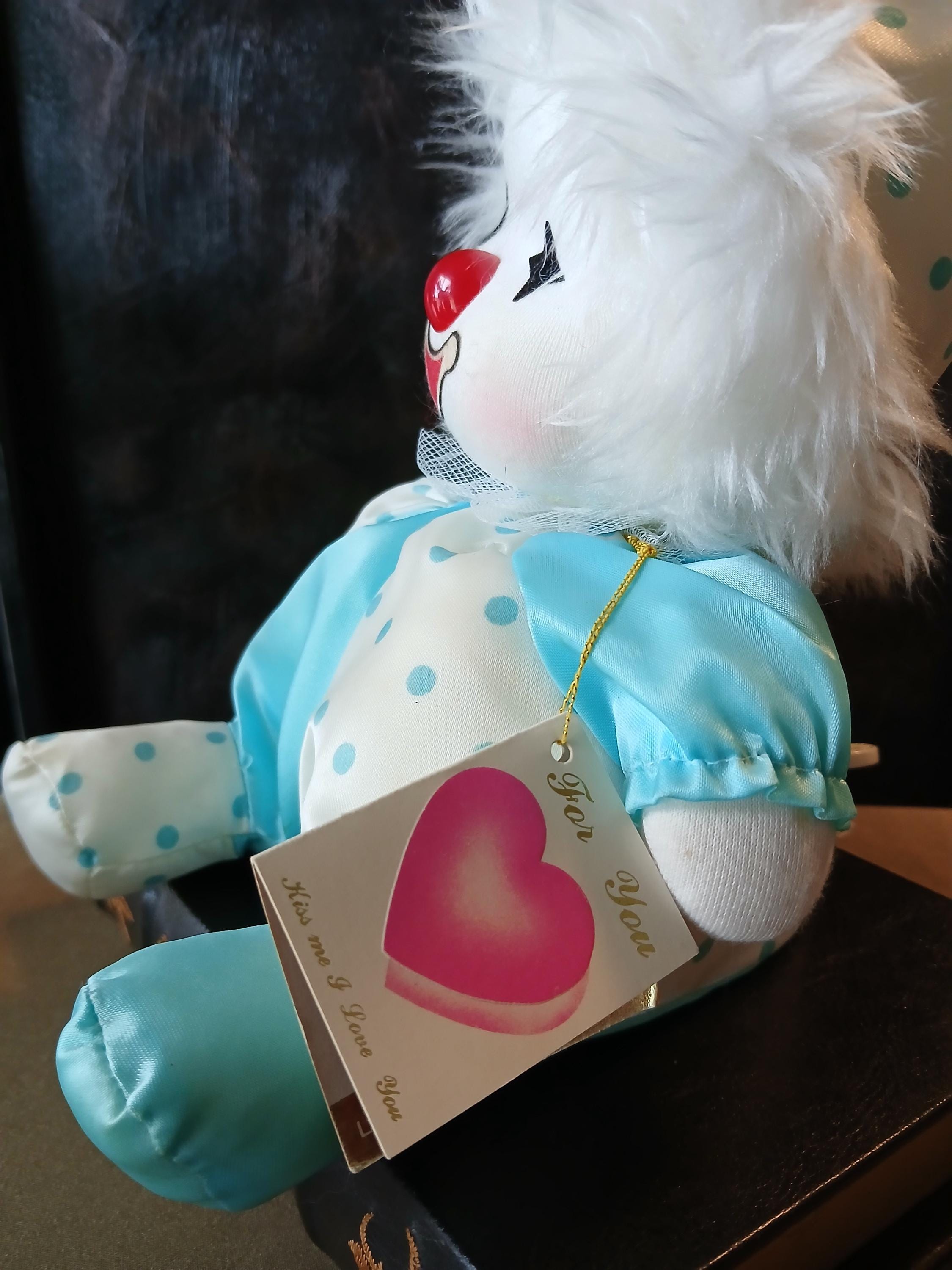 Vintage 1989 Poter, Sitting Clown Windup Musical Movable Doll, Music in ...