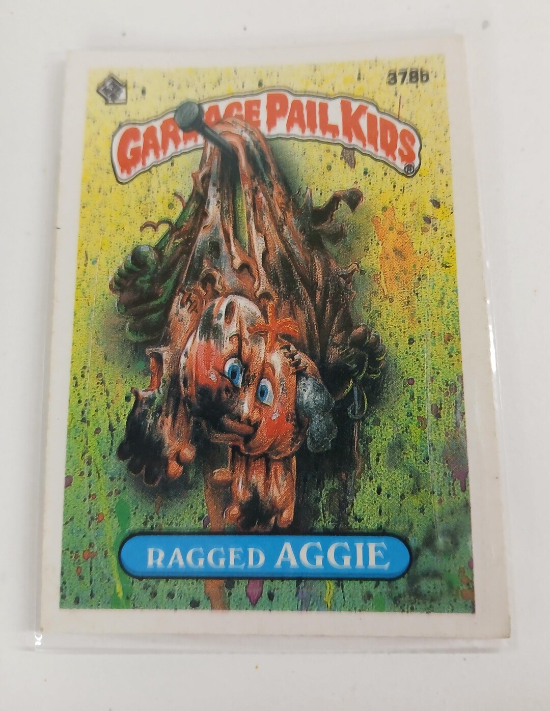 Vintage 1987 Topps Garbage Pail Kid Card #378b Ragge Aggie, Printing ...