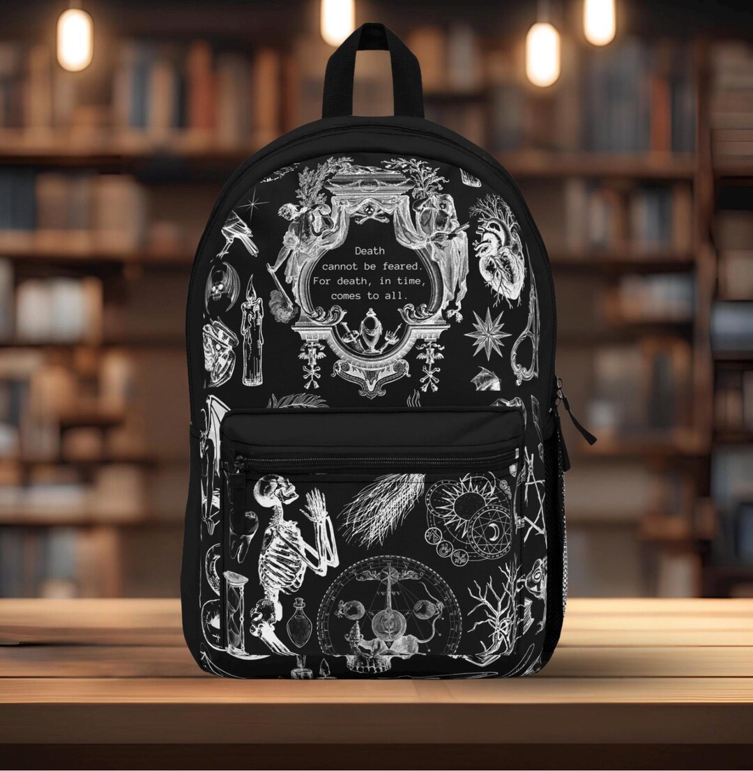 Skeleton Bag Witch Backpack Oddities Bag Back Pack Gothic Bag ...