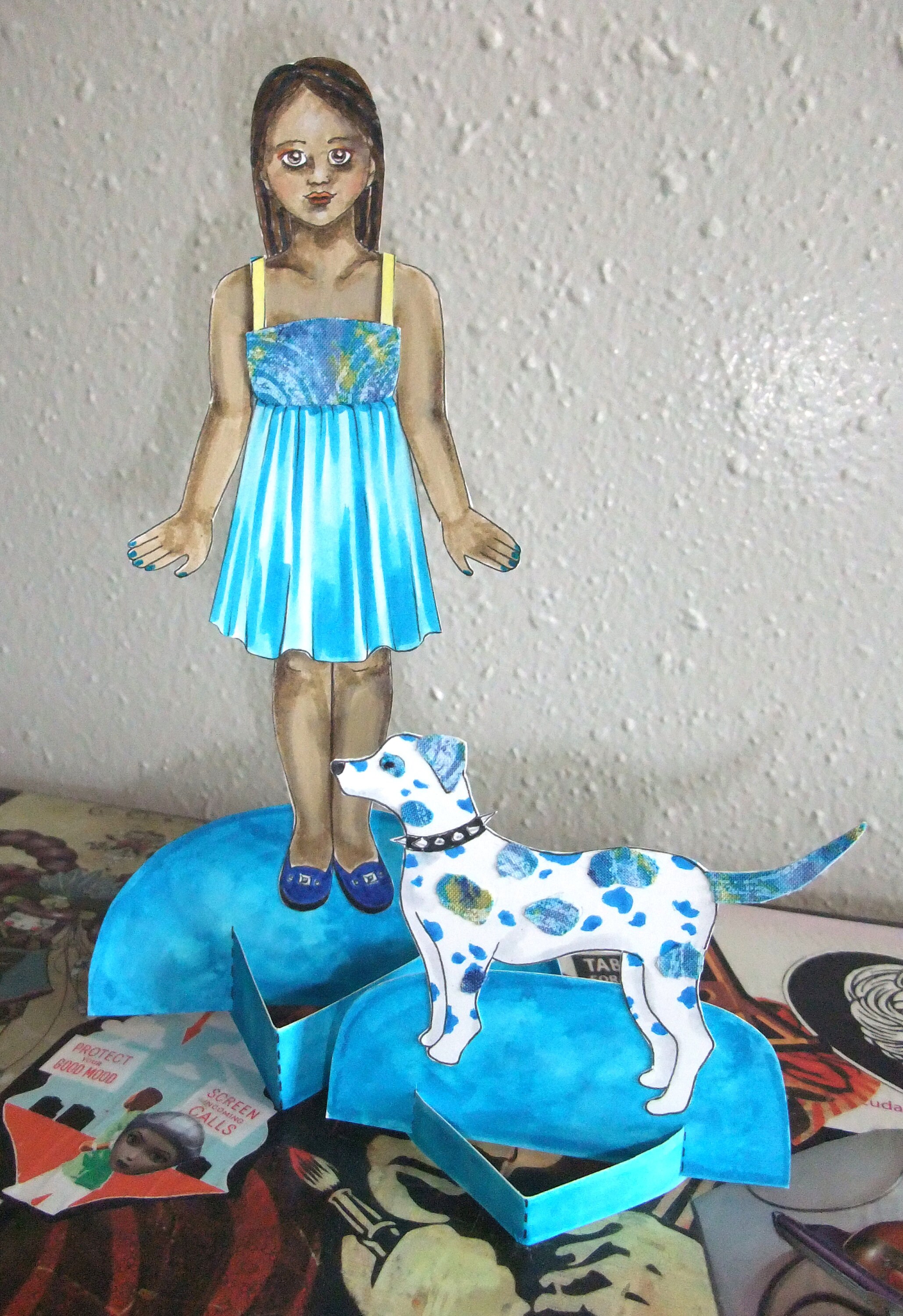 Hand Drawn Paper Doll Set Printable Digital Download Maya Cute ...