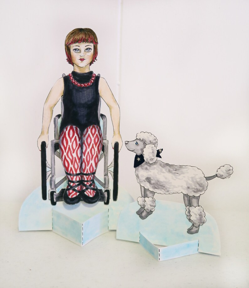 Hand Drawn Paper Doll Set Printable Digital Download Kady Cute ...