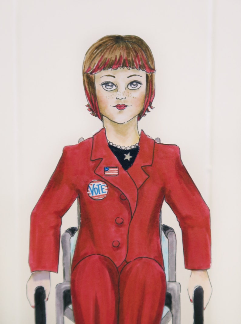 Hand Drawn Paper Doll Set Printable Digital Download Kady Cute ...