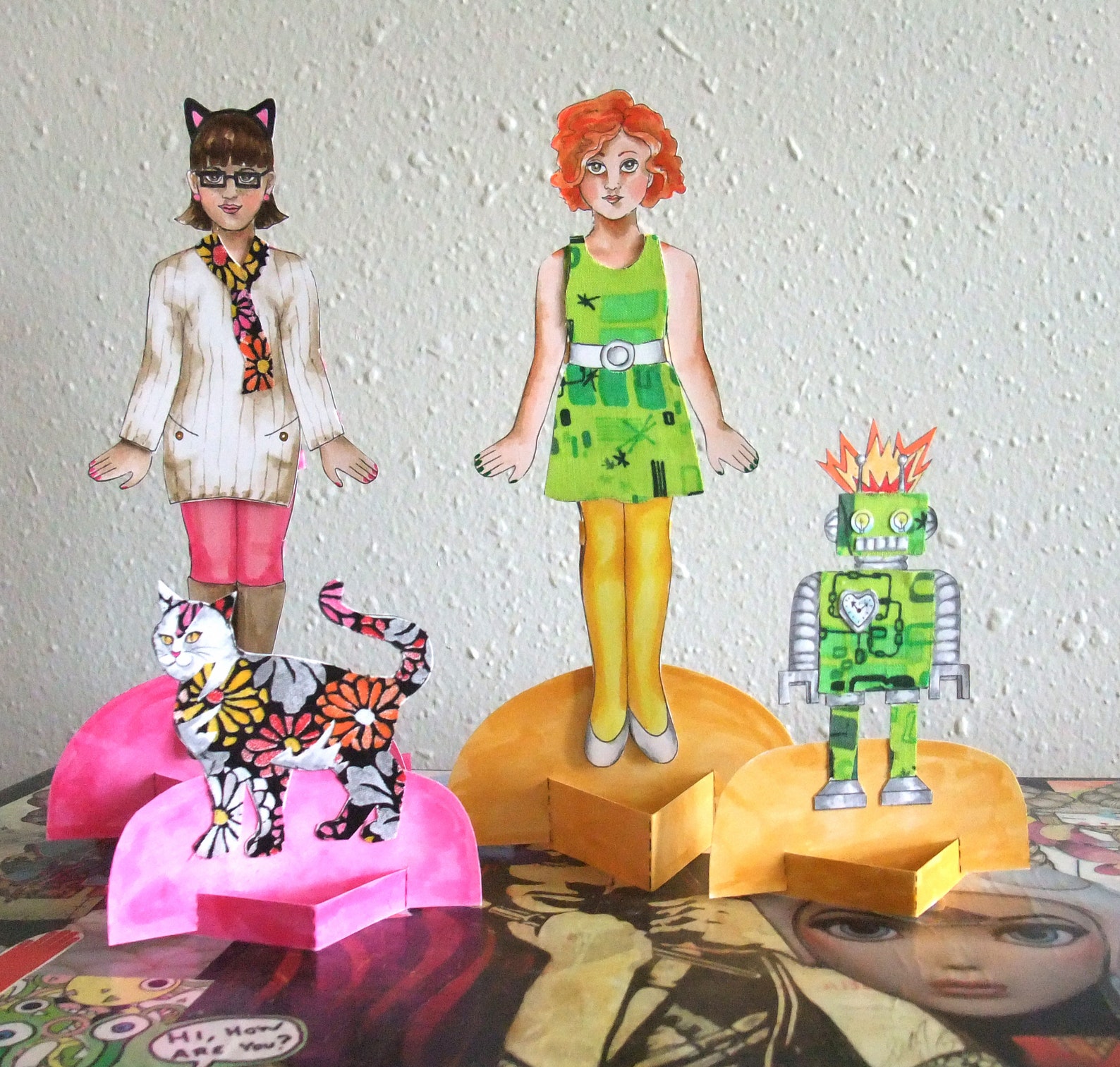 Hand Drawn Paper Doll Set Printable Digital Download Zooey - Astronaut ...