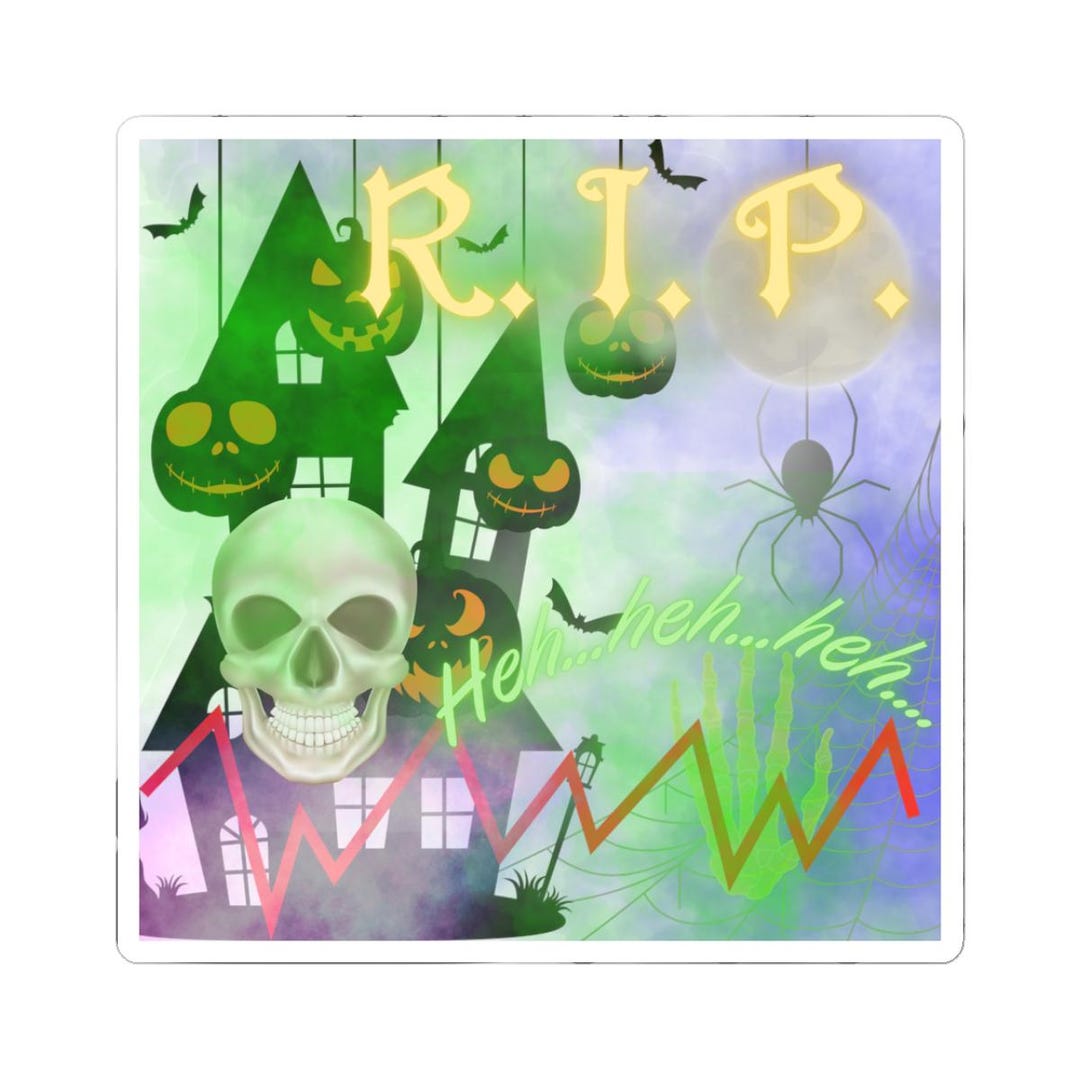 Spooky Halloween Stickers: Glossy Vinyl Decals for Laptop, Party Decor ...