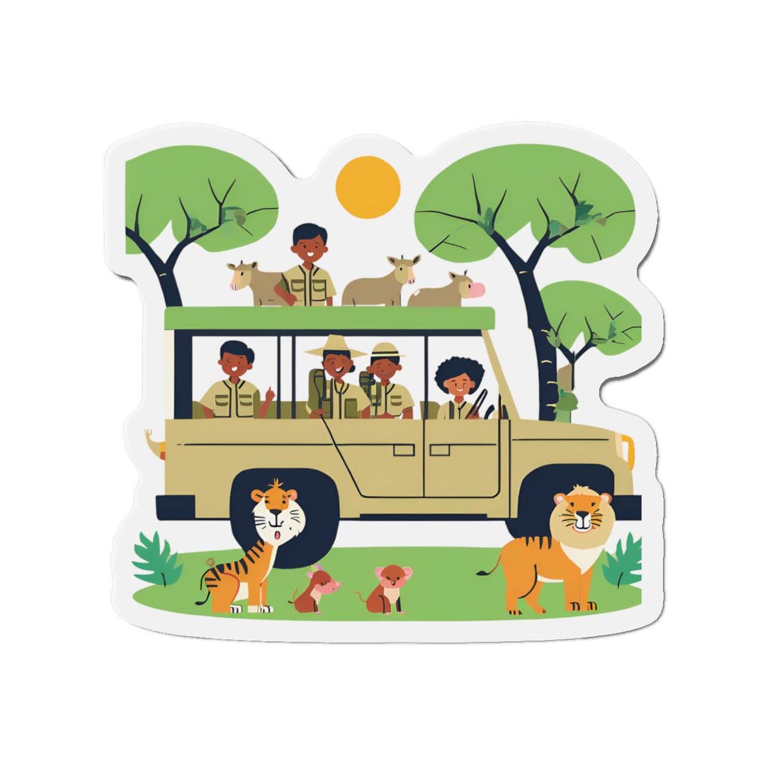 Adventure Safari Die-cut Magnets | Fun Jungle Decor, Wildlife ...