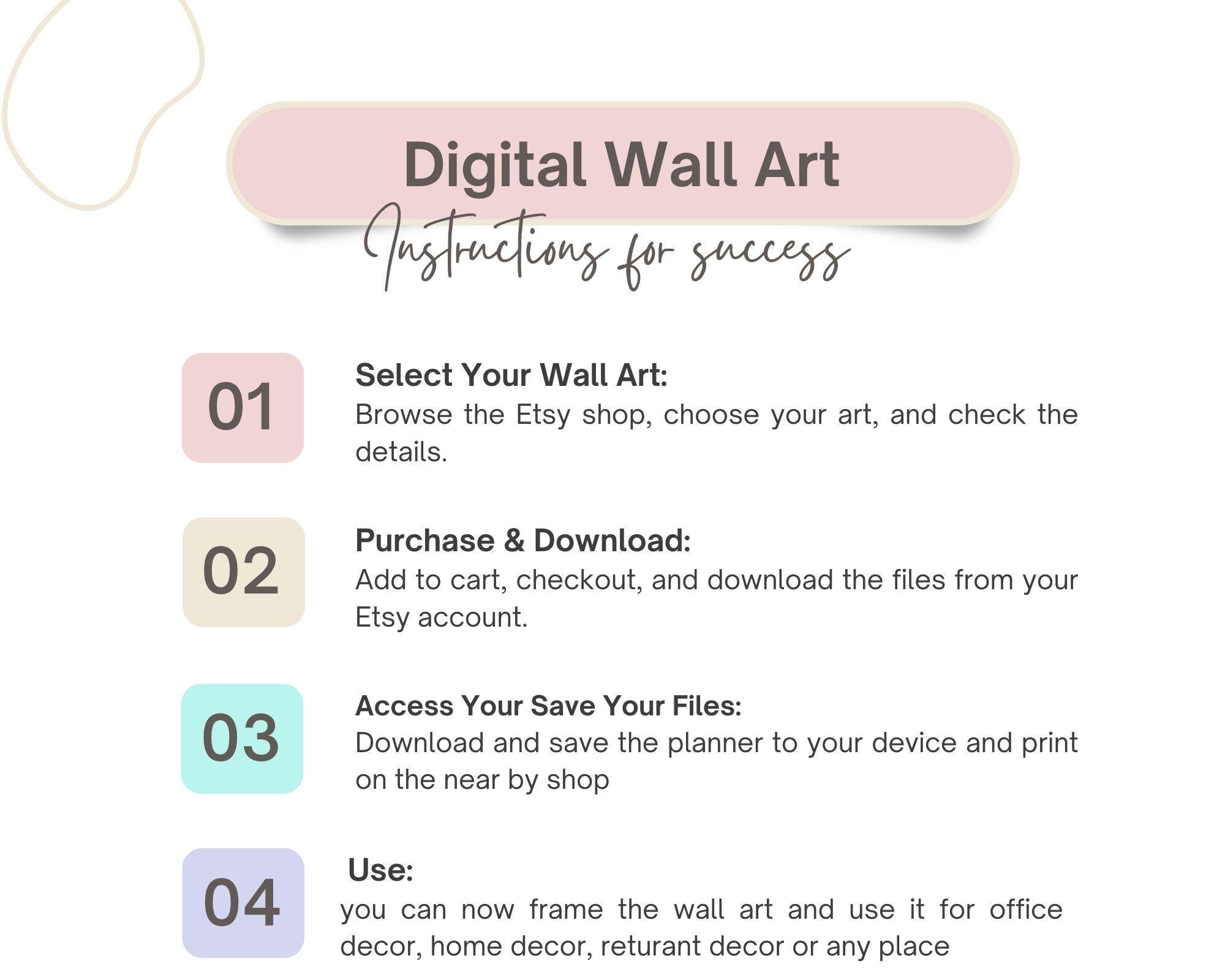 Modern Monalisa Wall Art: Digital Download - Etsy