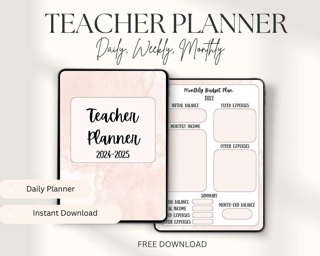 2025 Teacher Digital Planner || Teacher Digital Planner || Editable ...