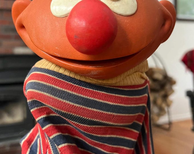Sesame Street Hand Puppet Ernie, VTG 70s Jim Henson Muppet - Etsy