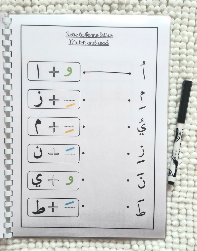 Arabic Letters With Vowels Busy Book - Etsy