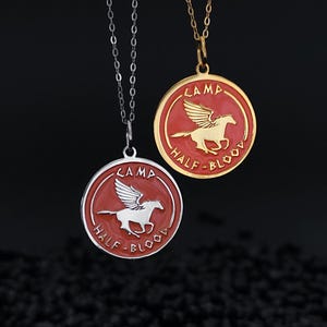 Percy Jackson Camp Half-blood Necklace, Percy Jackson Merch, Camp Half ...