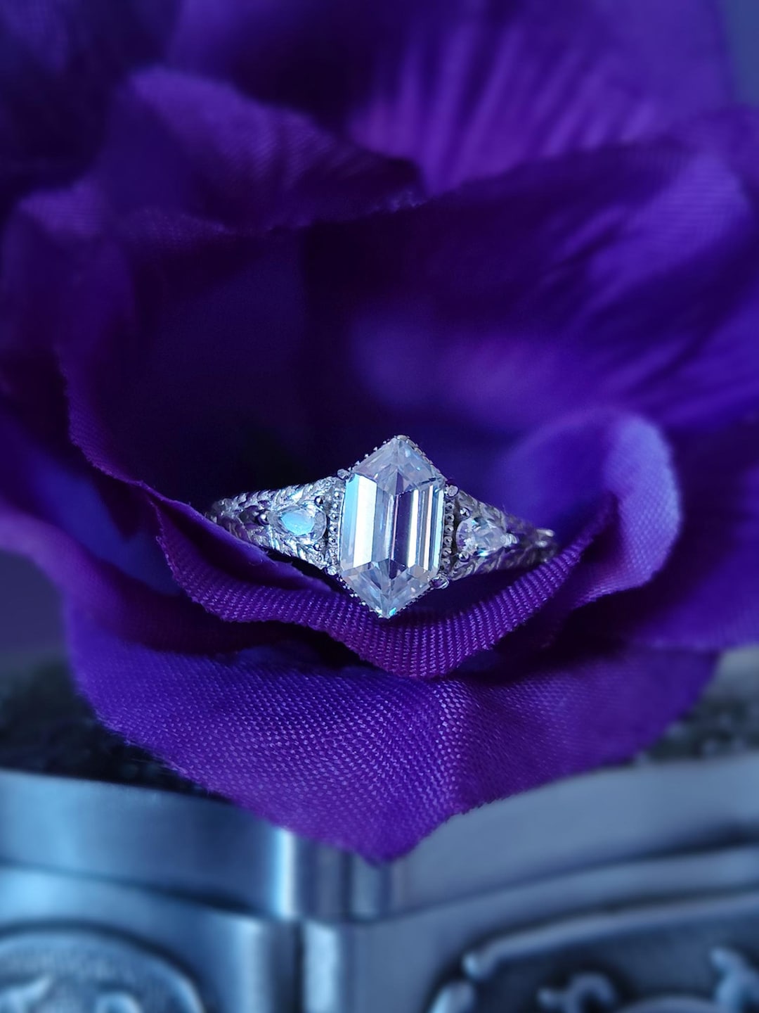 Powerless Officially Licensed, Paedyn Gray Engagement Ring, Silver ...