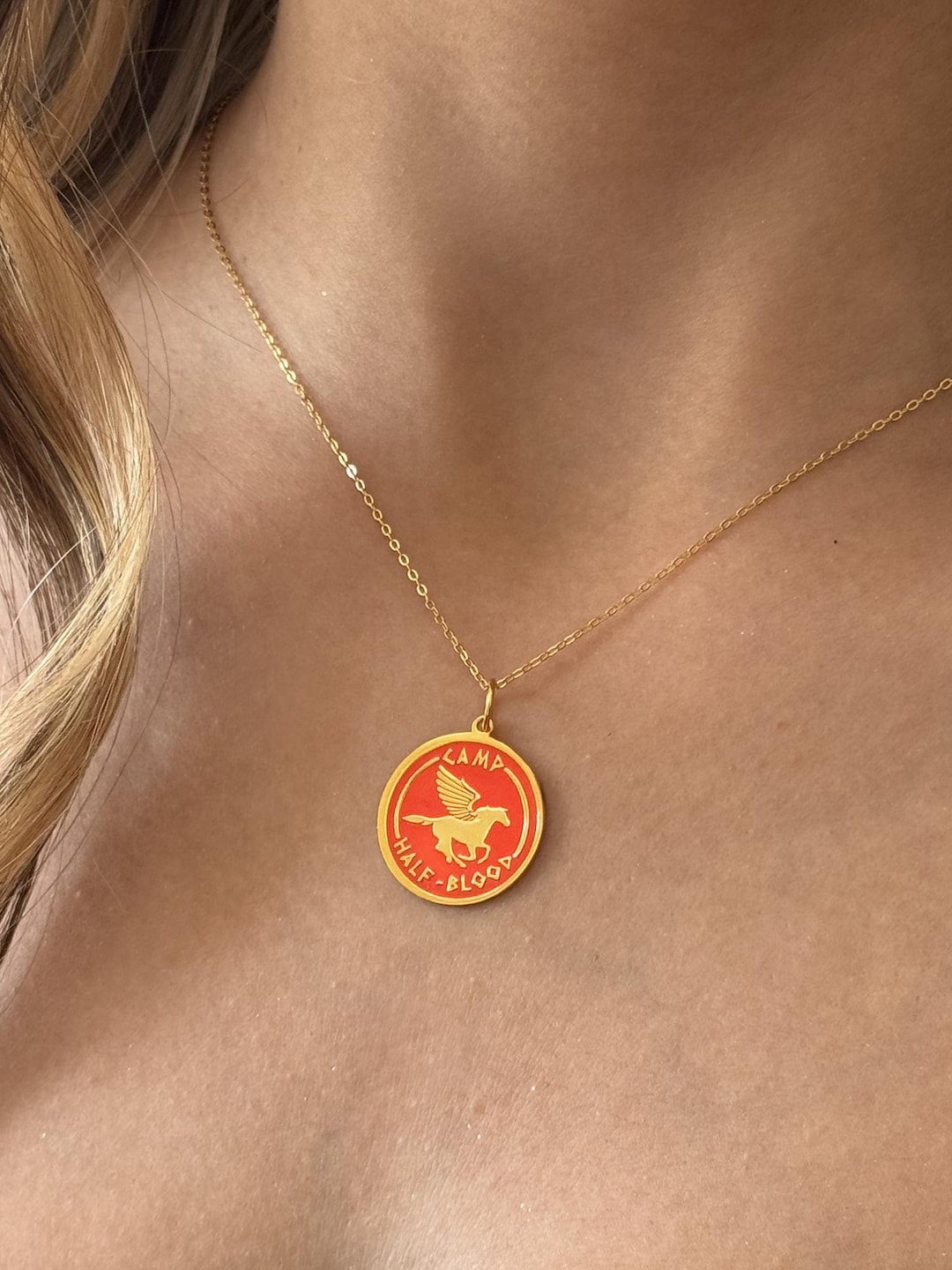 Percy Jackson Camp Half-blood Necklace, Percy Jackson Merch, Camp Half ...