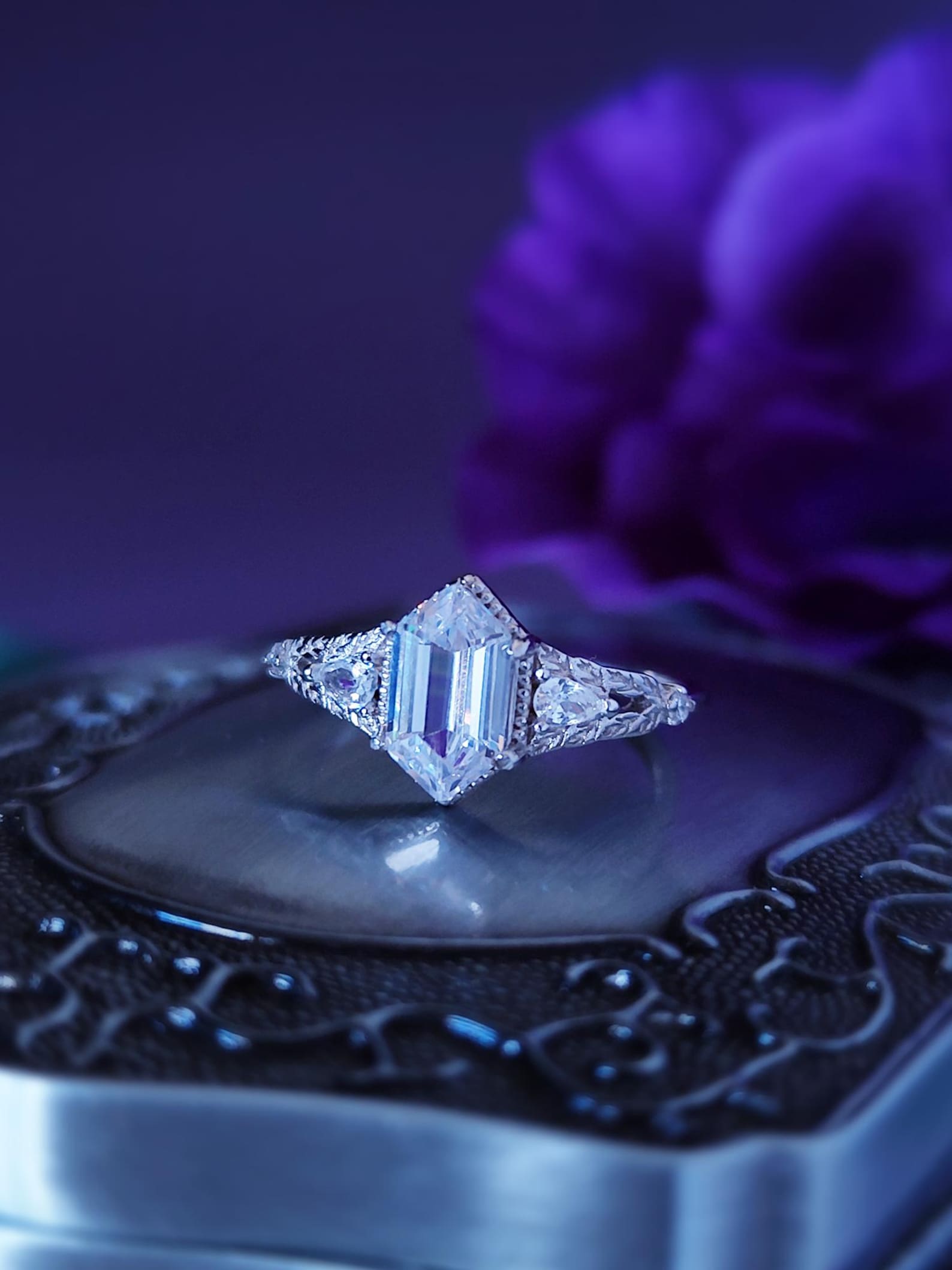 Powerless Officially Licensed, Paedyn Gray Engagement Ring, Silver ...
