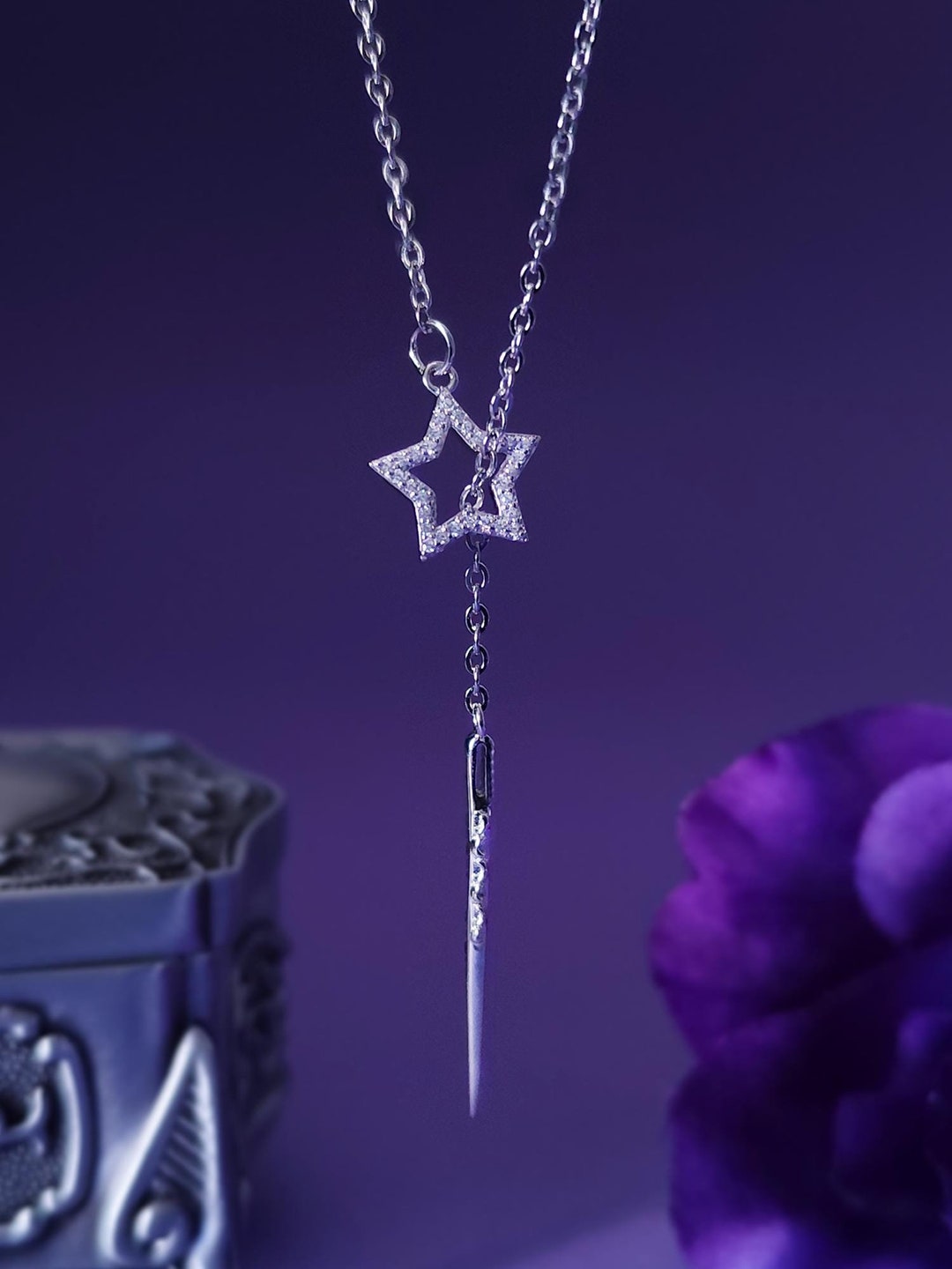 Powerless Officially Licensed, Adena Star Needle Lariat Necklace ...