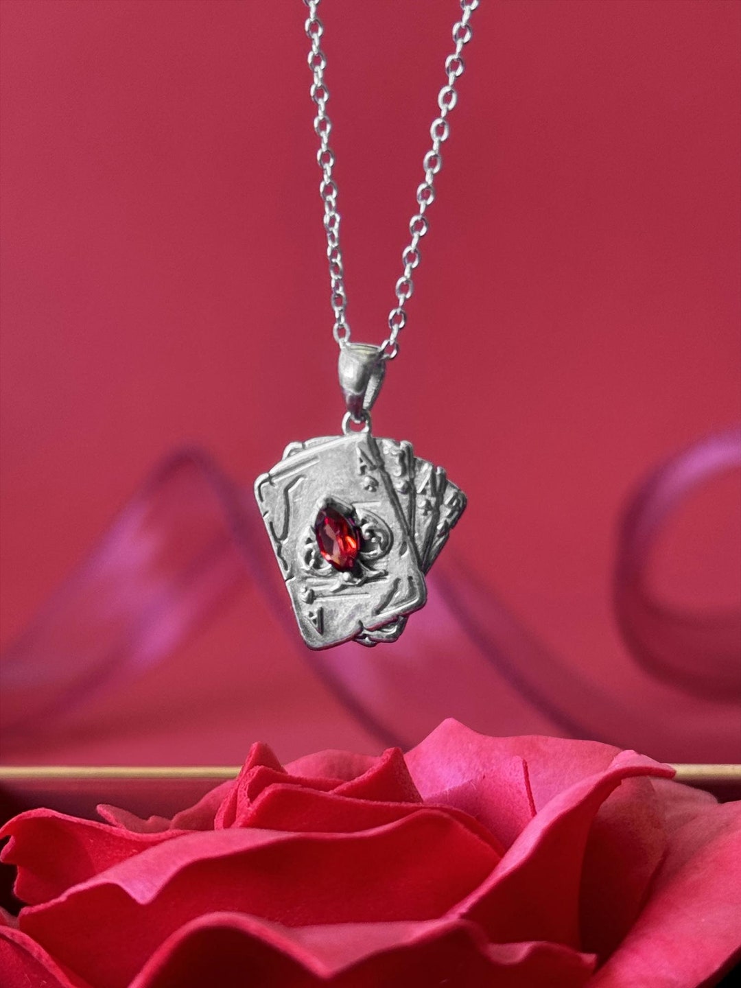 Caraval Officially Licensed, Caraval Playing Cards Necklace, Donatella ...