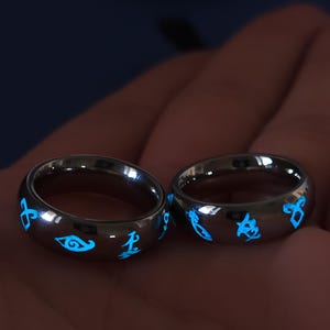 Glow in the Dark Shadowhunters Parabatai Ring, Parabatai, Rne Ring ...