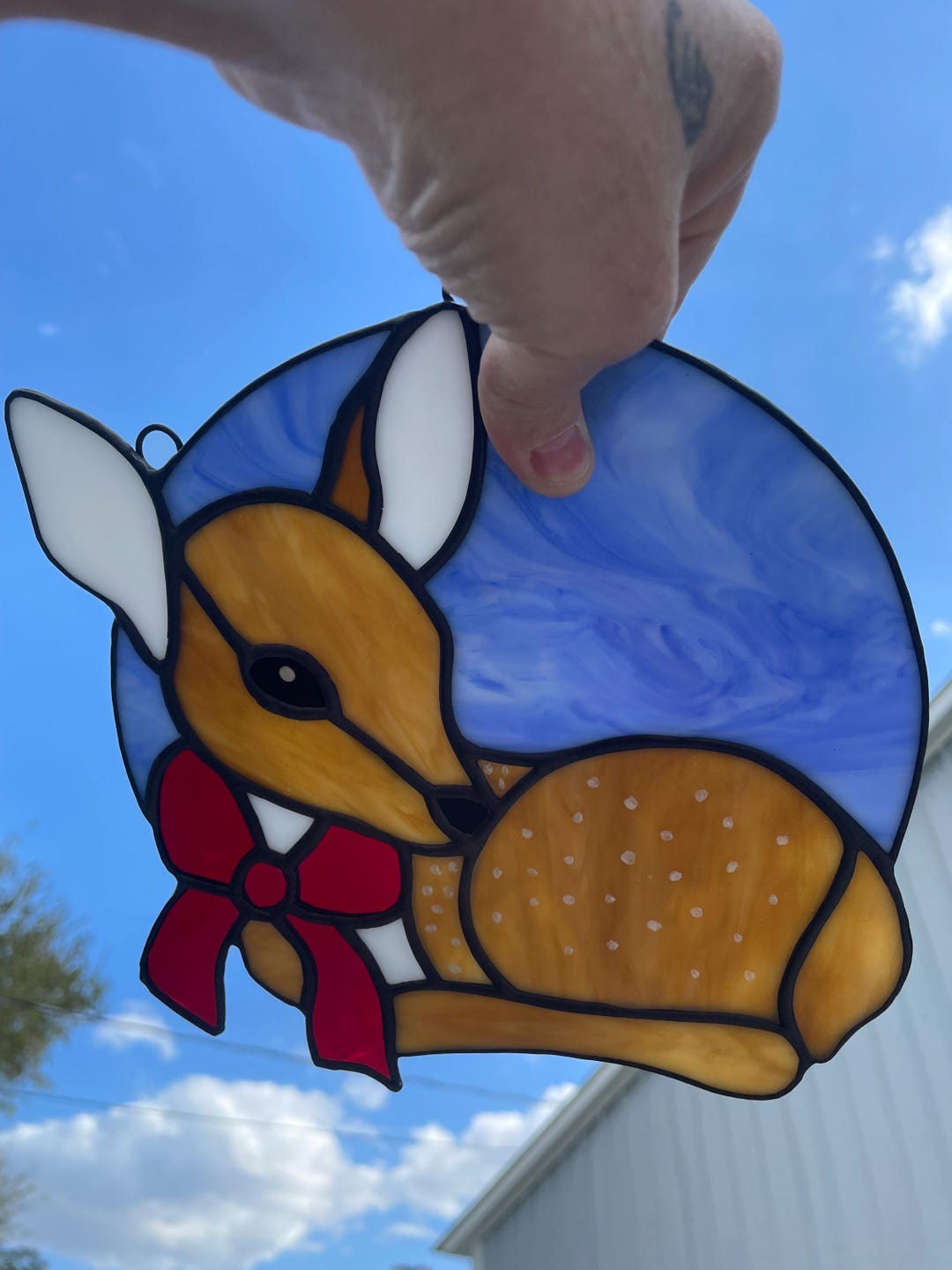 Stained Glass Fawn - Etsy