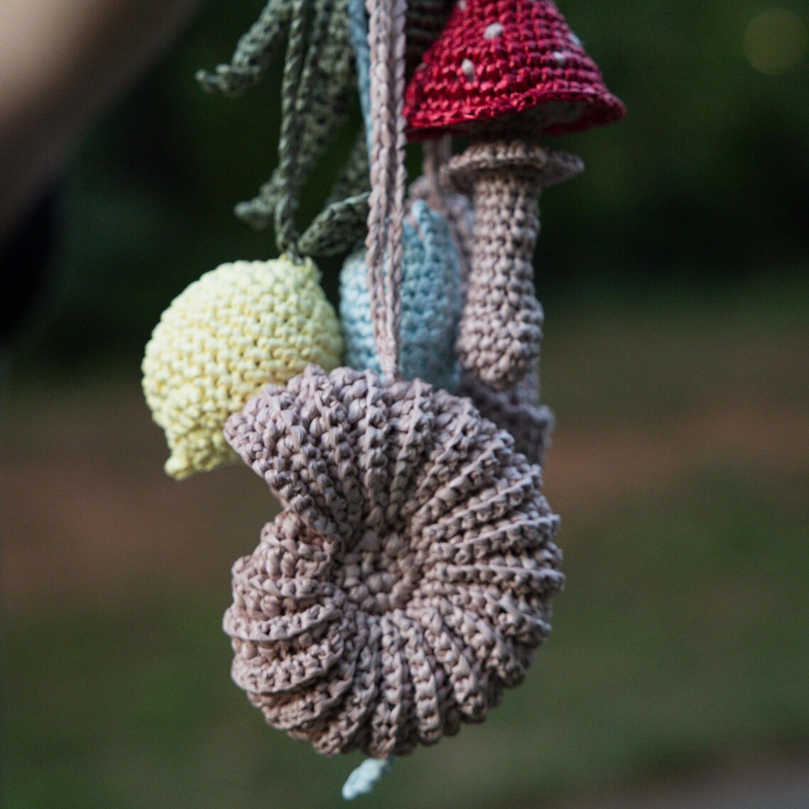 Raffia Crochet Keychain Bag Decoration Shell - Etsy