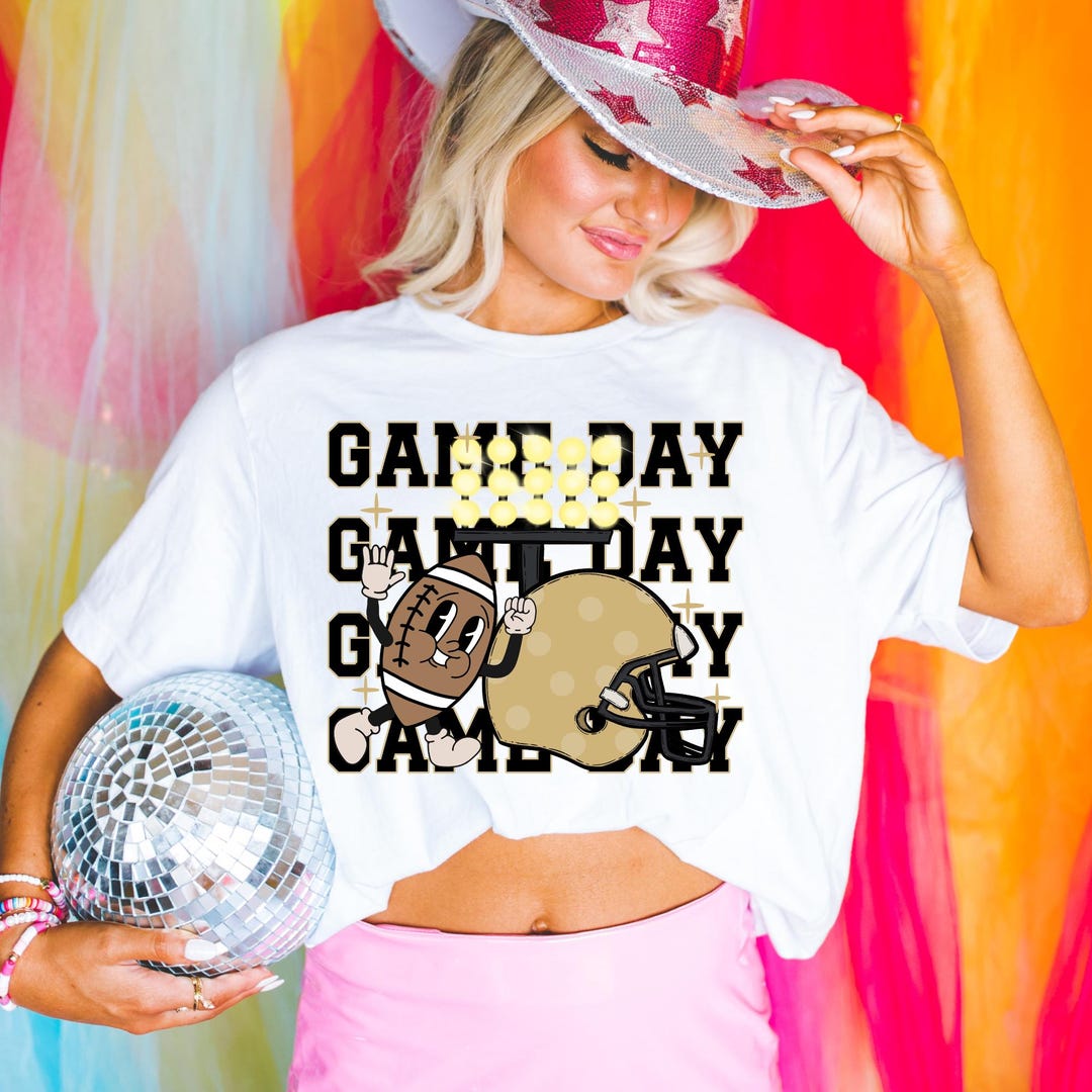 Gameday Tan Football DTF Transfer, Game Day, School Sports, Football ...