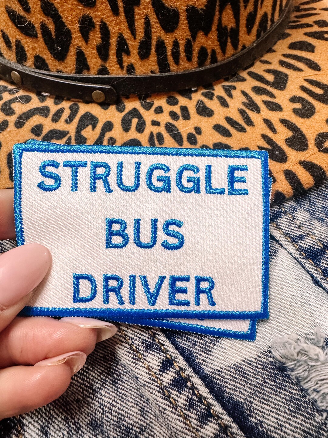 Struggle Bus Driver Hat/jacket Patch, Trendy Trucker Hat Patch, Bookbag ...