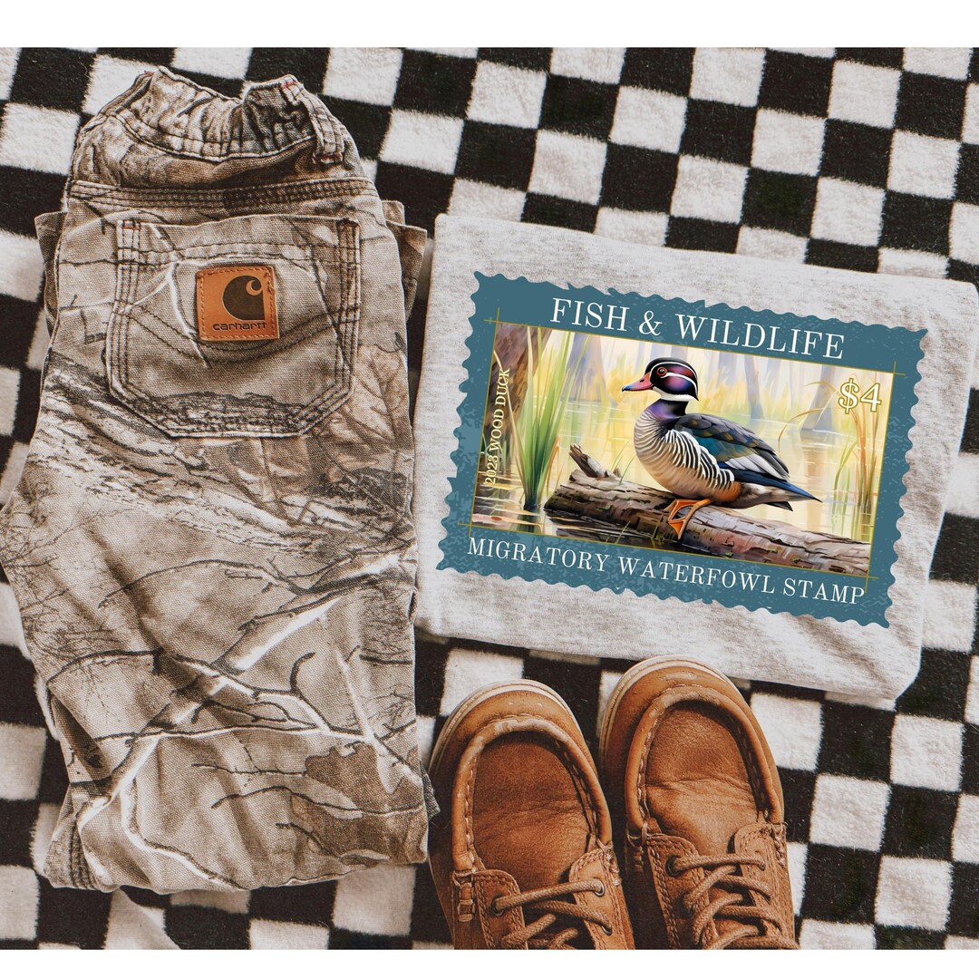 Mallard Duck Hunting Stamp DTF Transfer, Ready to Press - Etsy