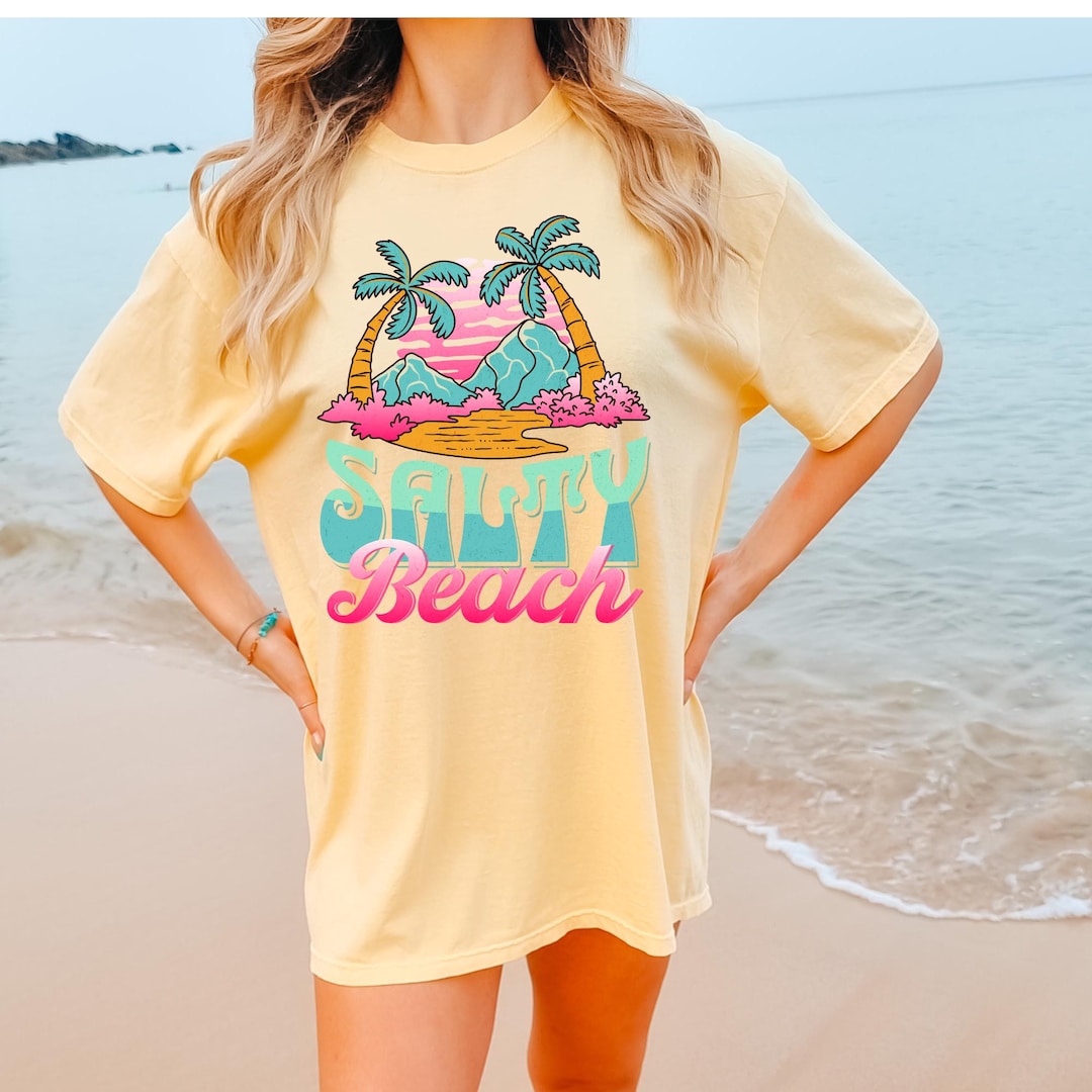 Salty Beach DTF Transfer, Trendy Beach DTF, Trendy Summer, Beach Babe ...