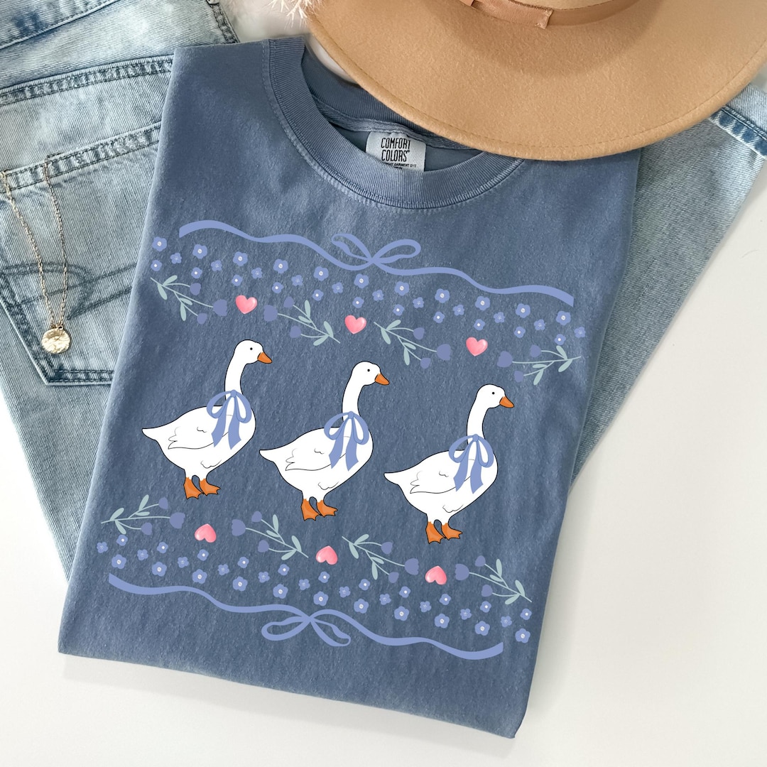 Trendy Geese 2 DTF Transfer, Trendy Animal, Preppy, Old School, Nostalgic DTF, Geese, Goose ...