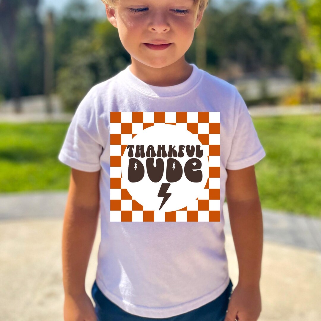 Thankful Dude DTF Transfer, Trendy Thanksgiving, Fall, Foil Design, DTF ...