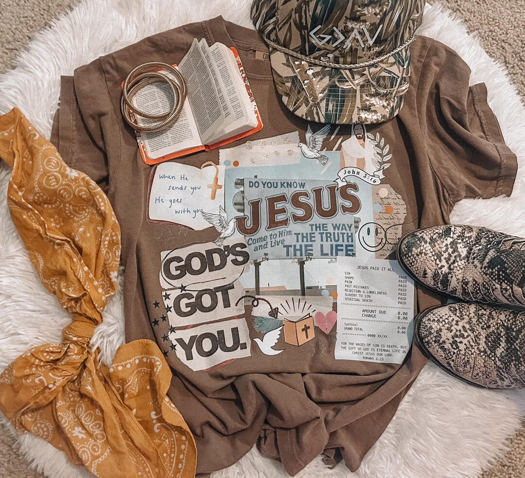 God's Got You Faith Collage Faith DTF Transfer, Trendy Faith DTF, Heat ...