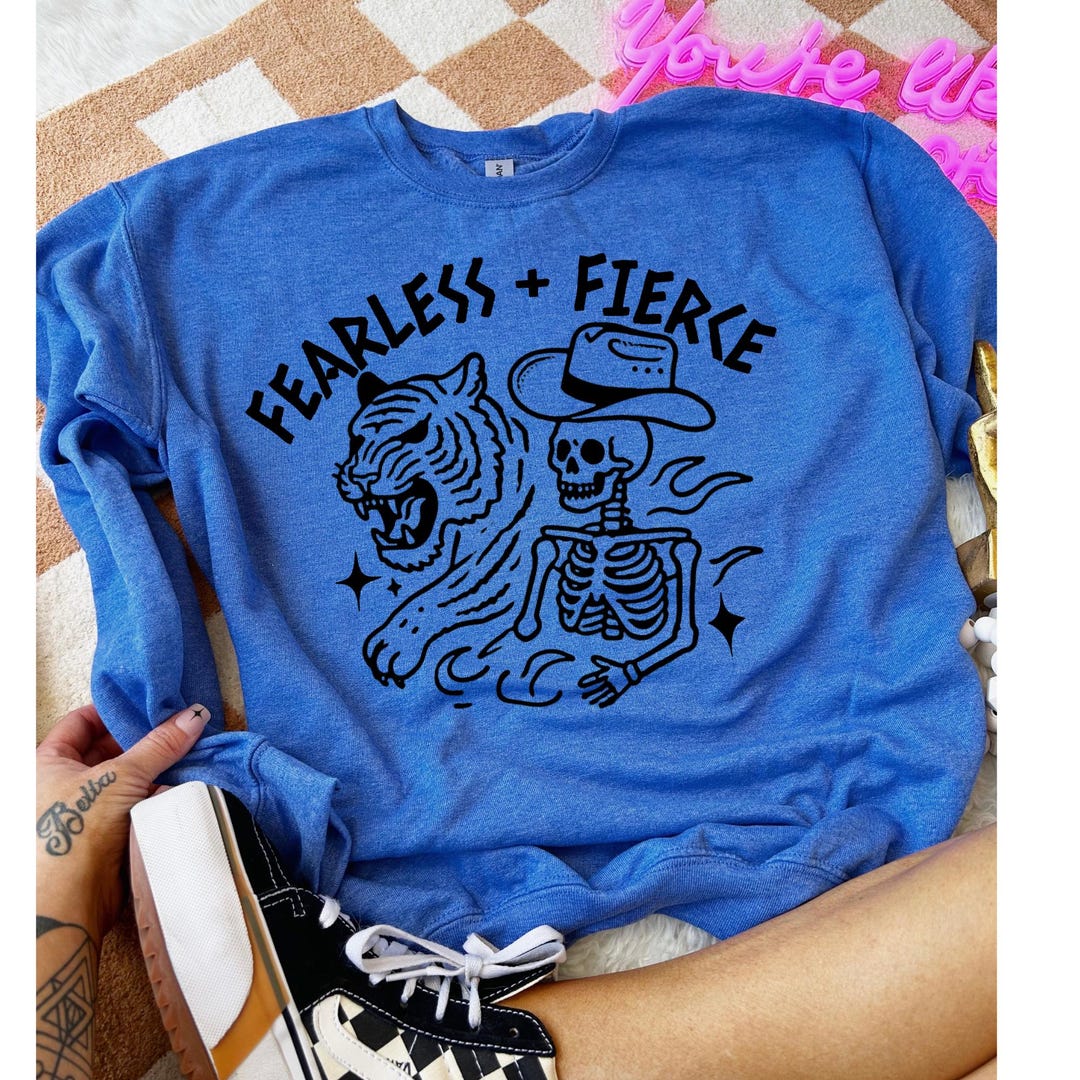 Fearless + Fierce Western DTF Transfer, Western, Country, Ready to ...