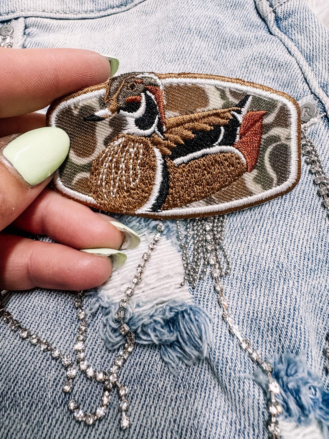 Camo Mallard Hat/pocket Patch, Trendy Mallard, Camo, Hat Patch, Ready ...