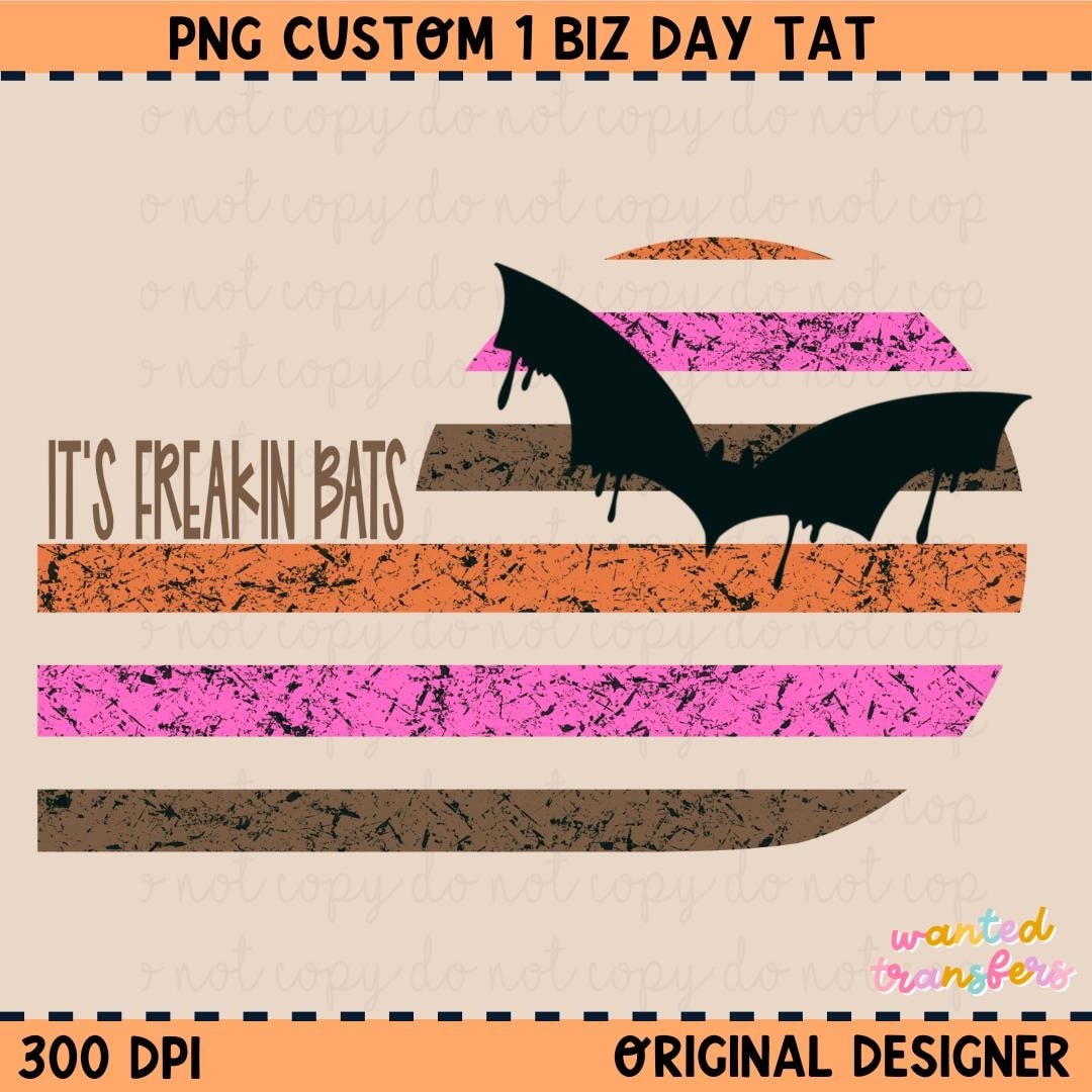 It’s Freakin’ Bats PNG, Halloween Retro PNG, Digital Design, Shirt ...