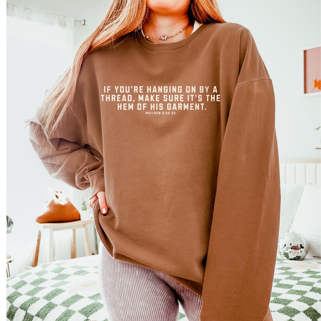 If You're Hanging on by a Thread Faith Screen Print Transfer,trendy ...