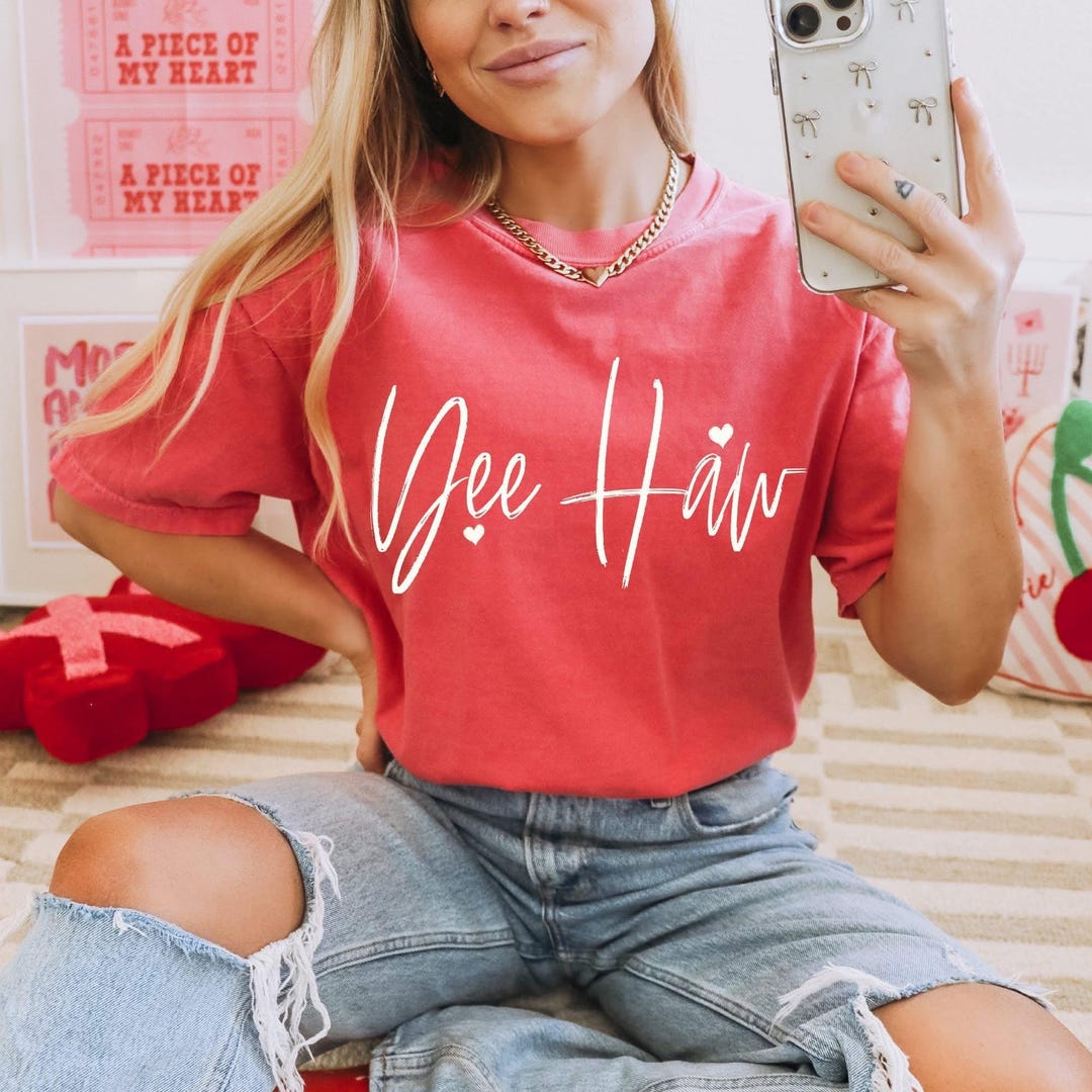 Yee Haw Valentines Heart DTF Transfer, Trendy Valentines, States ...