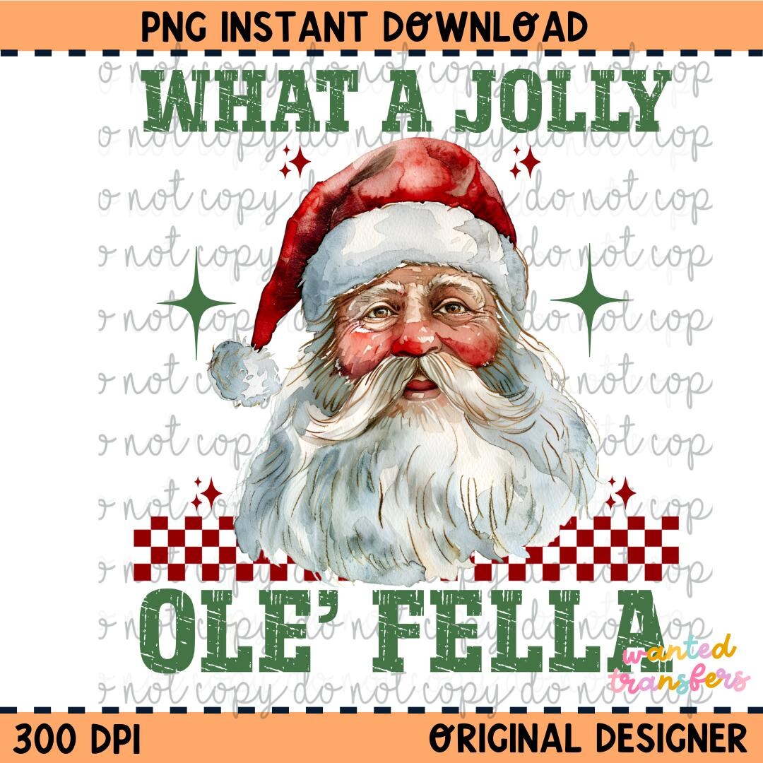 Saint Nick PNG, Santa Christmas PNG, Jolly Fella Christmas, Xmasdigital ...