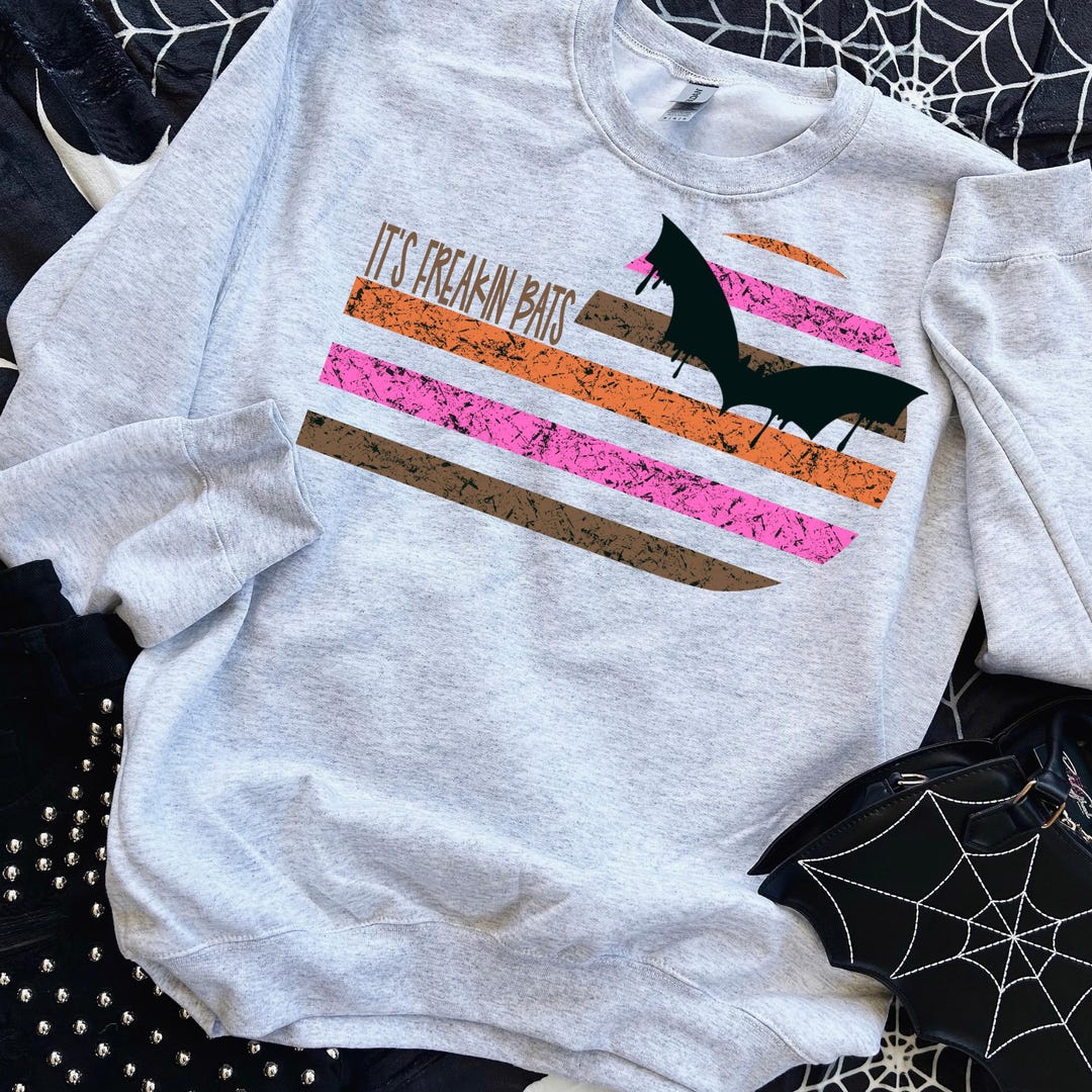 It’s Freakin’ Bats PNG, Halloween Retro PNG, Digital Design, Shirt ...
