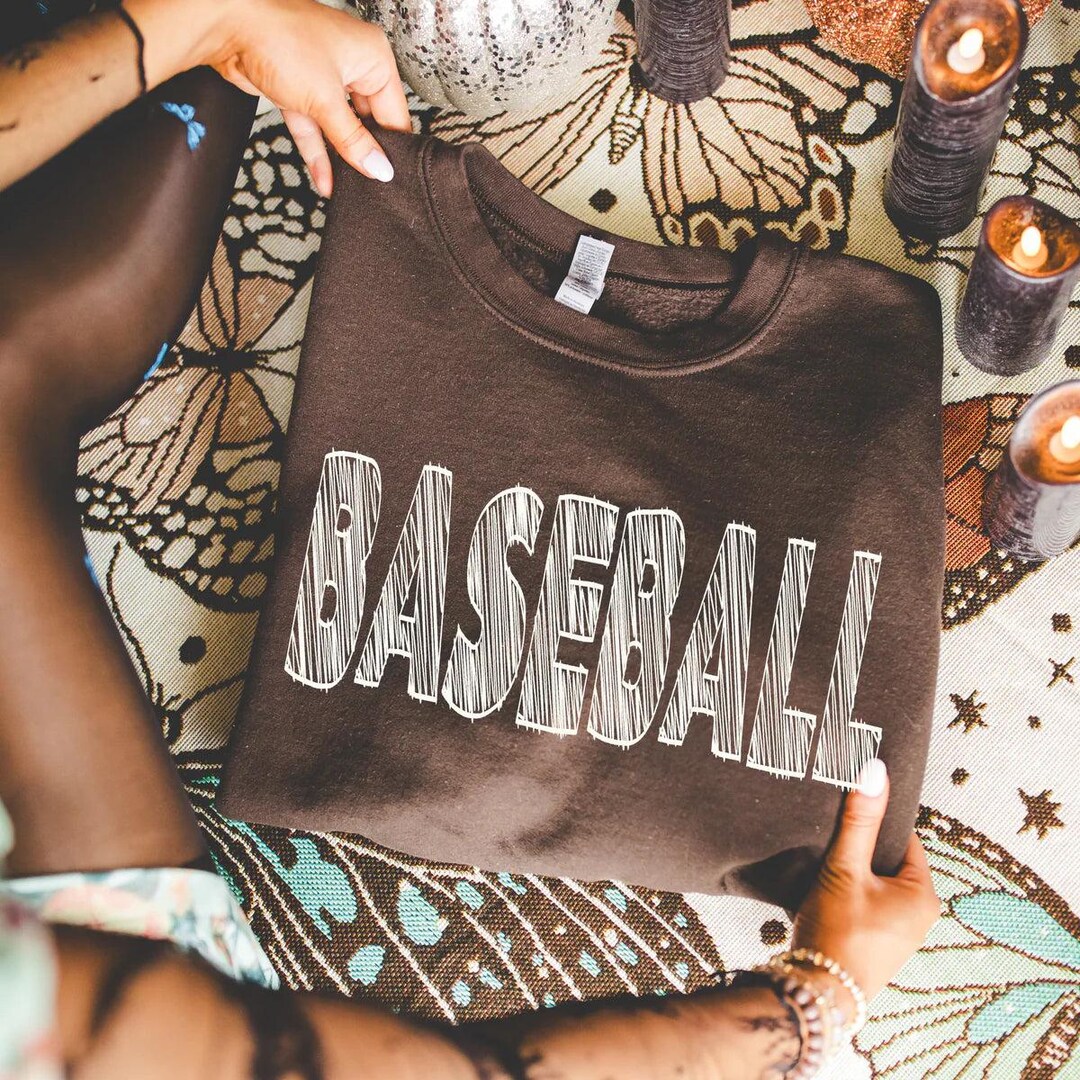 Baseball Scribble DTF Transfer, Baseball Season, Baseball Mom, Sports ...