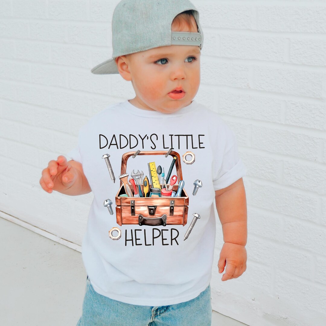 Daddy’s Little Helper PNG, Kids Construction PNG, Toolbox PNG, Digital ...